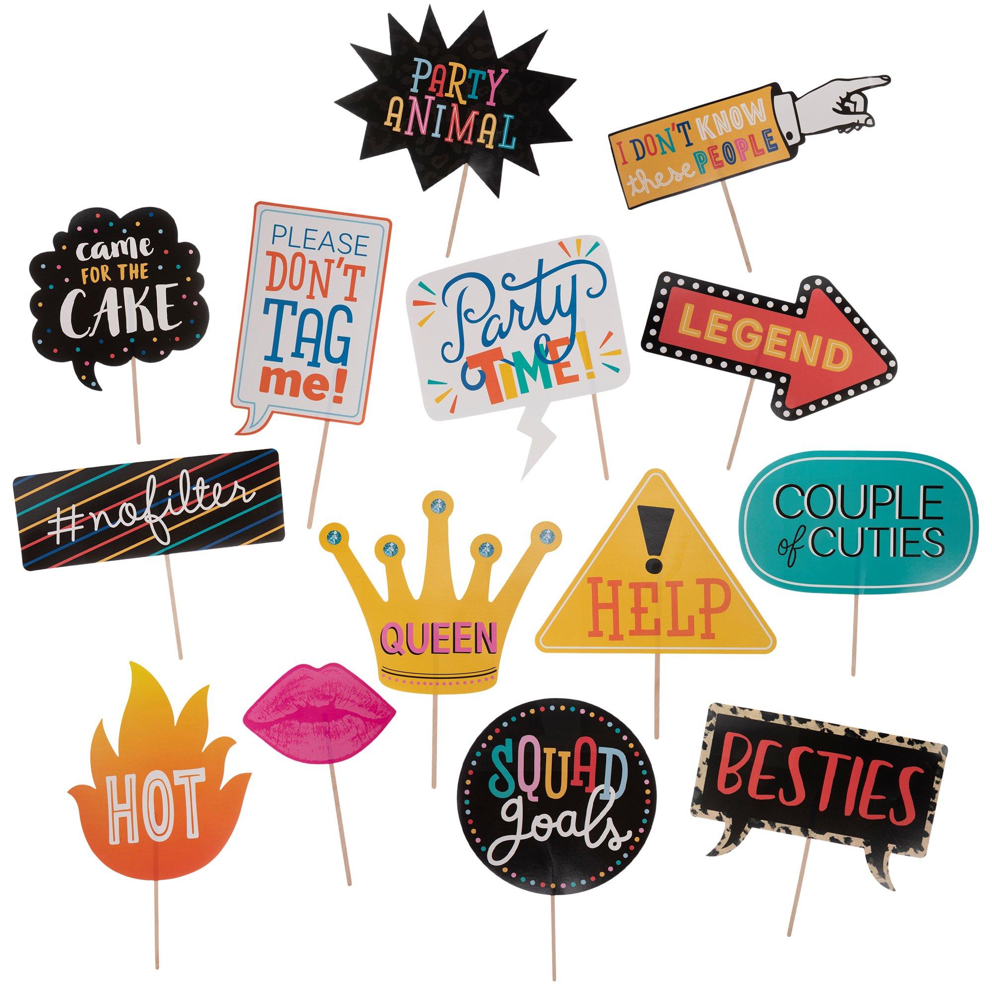 Multi-Color Party Photo Booth Props | Hobby Lobby | 144568