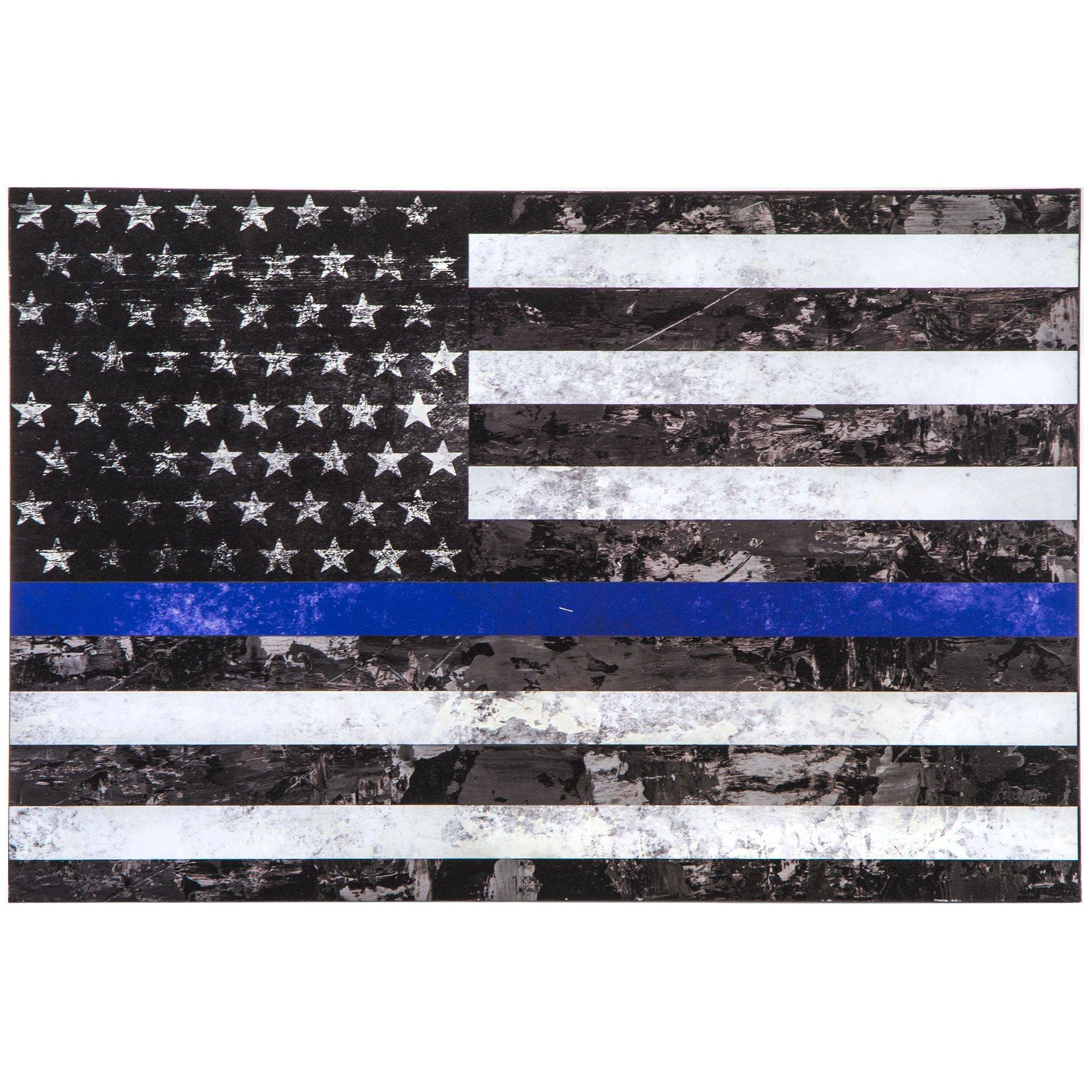 Blue Line American Flag Wood Wall Decor | Hobby Lobby | 1459262