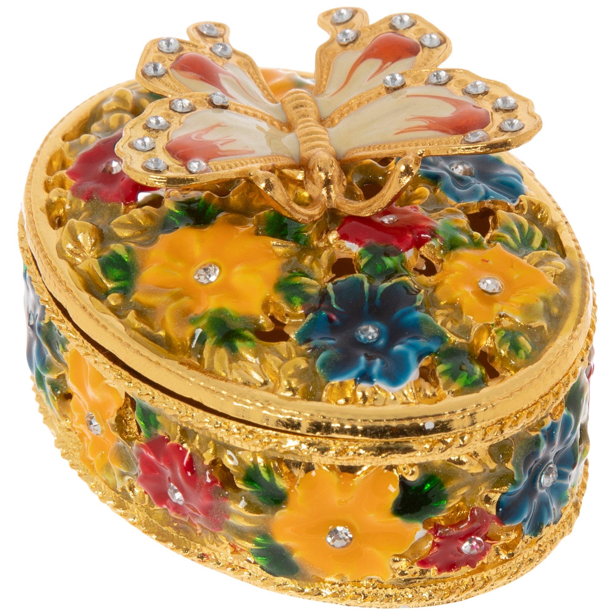 Butterfly & Flowers Rhinestone Jewelry Box | Hobby Lobby | 1472877