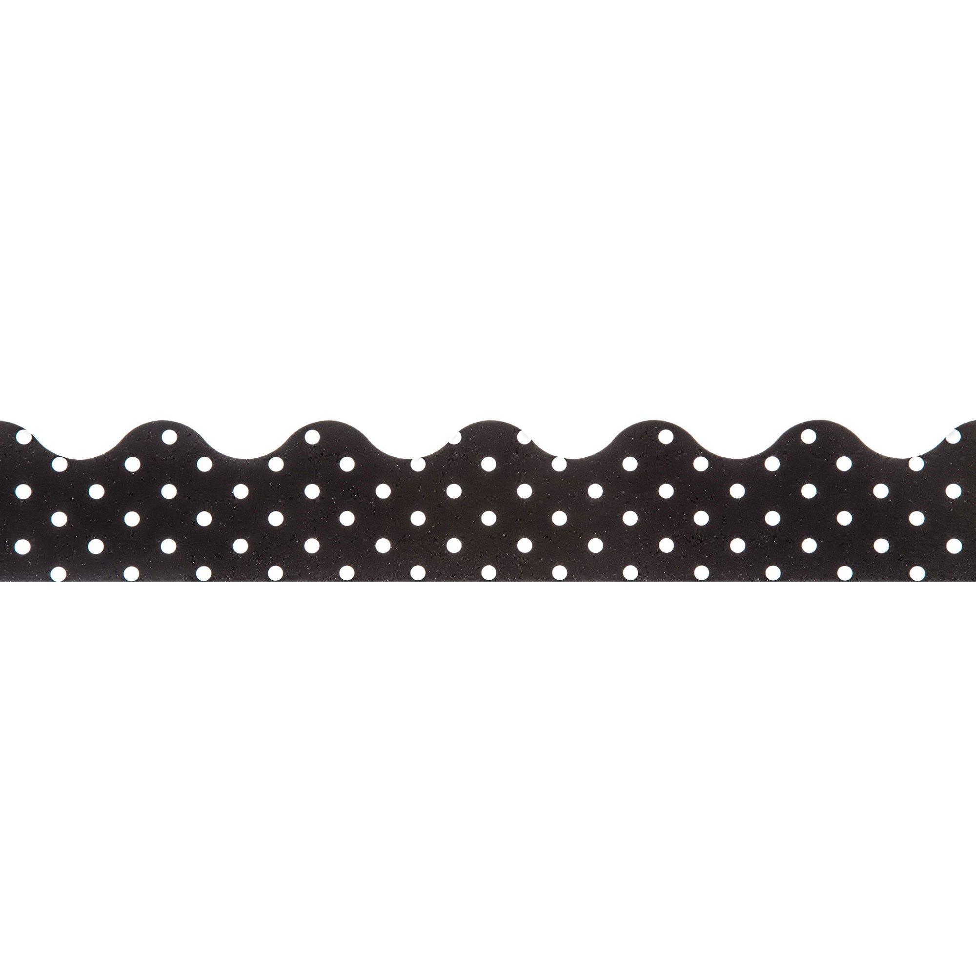 Black And White Polka Dot Borders