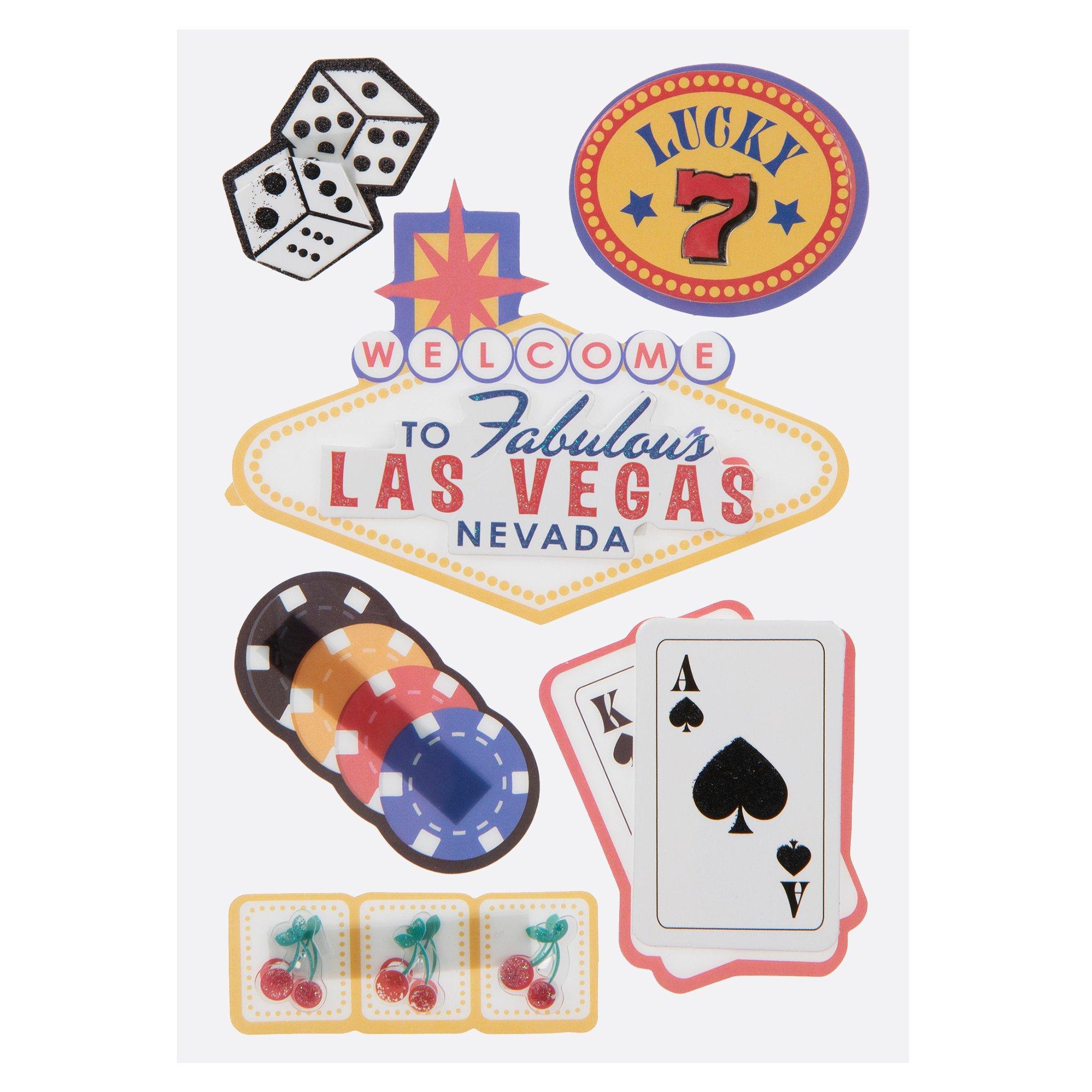 Las Vegas Icons 3D Stickers | Hobby Lobby | 148064