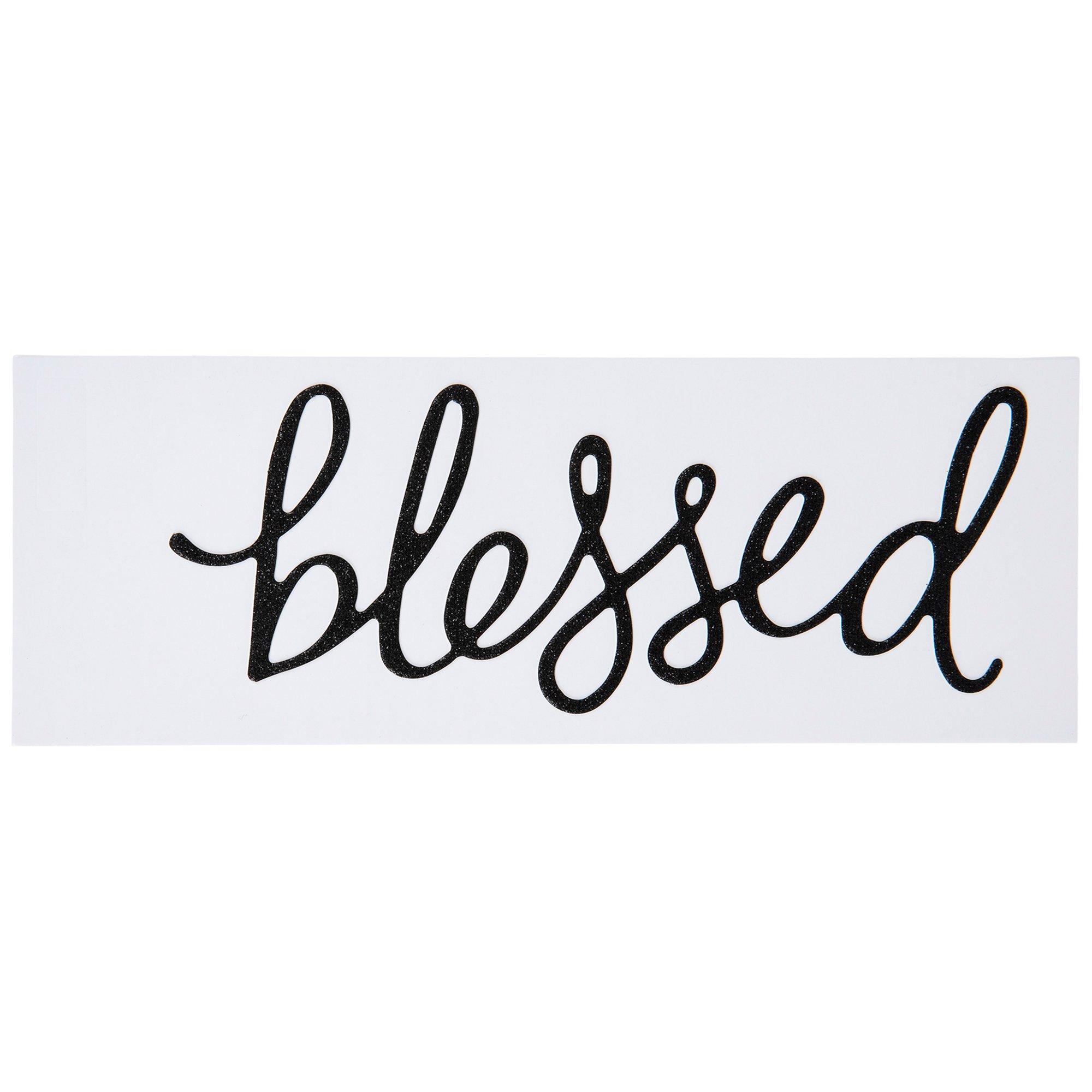 Blessed Glitter Sticker | Hobby Lobby | 1485473