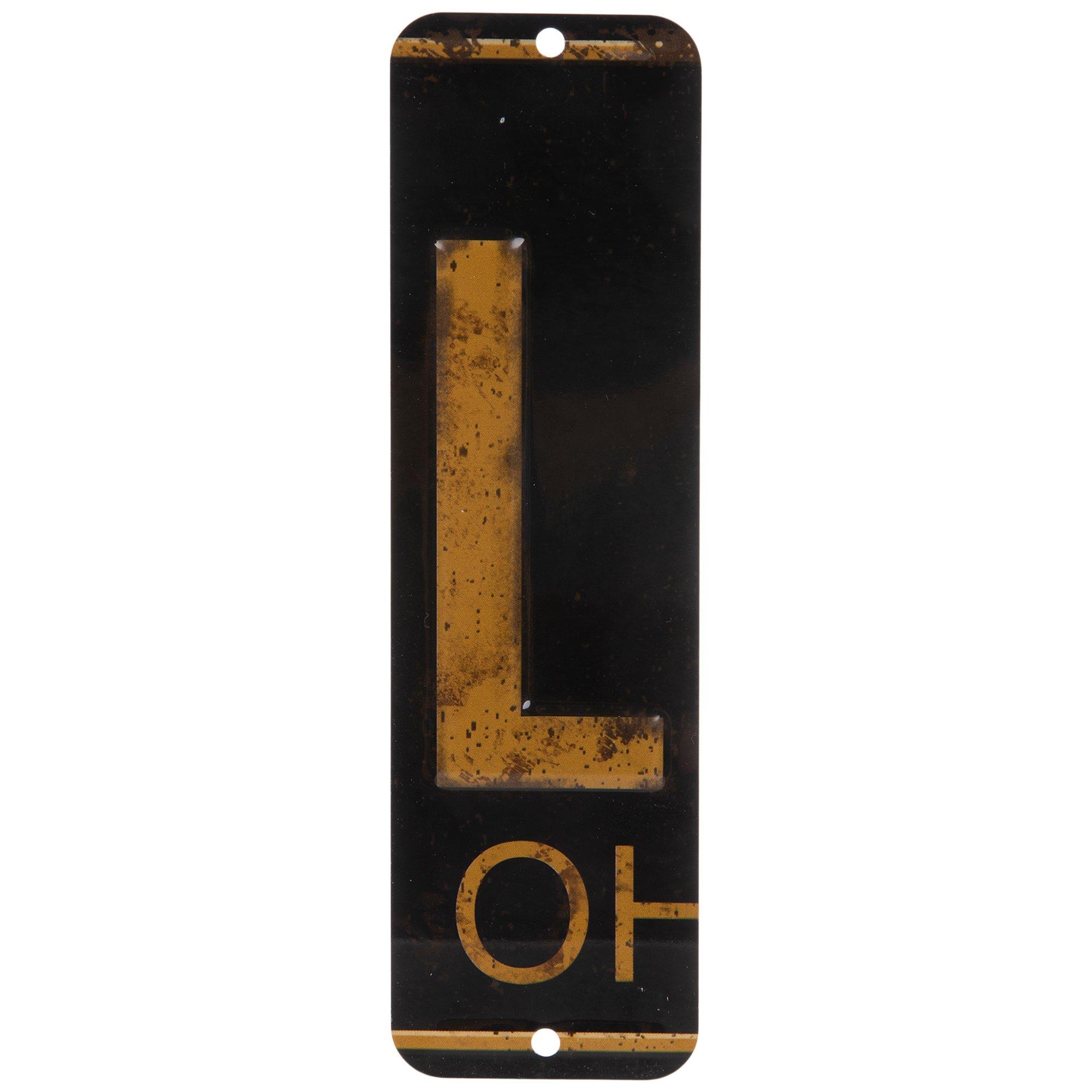 License Plate Letter Metal Sign | Hobby Lobby | 1507250