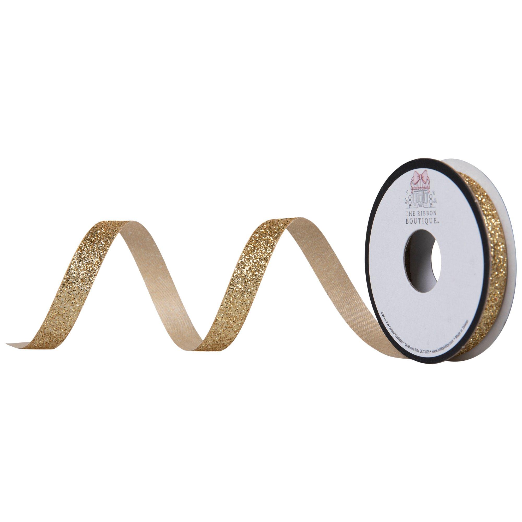 Glitter Cut Edge Ribbon - 3/8" | Hobby Lobby | 1510692