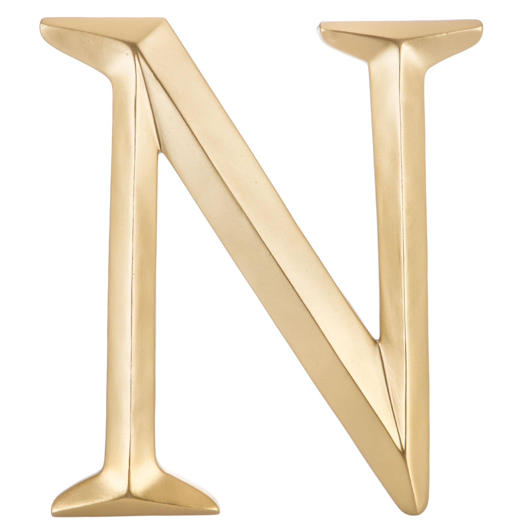 Gold Letter N