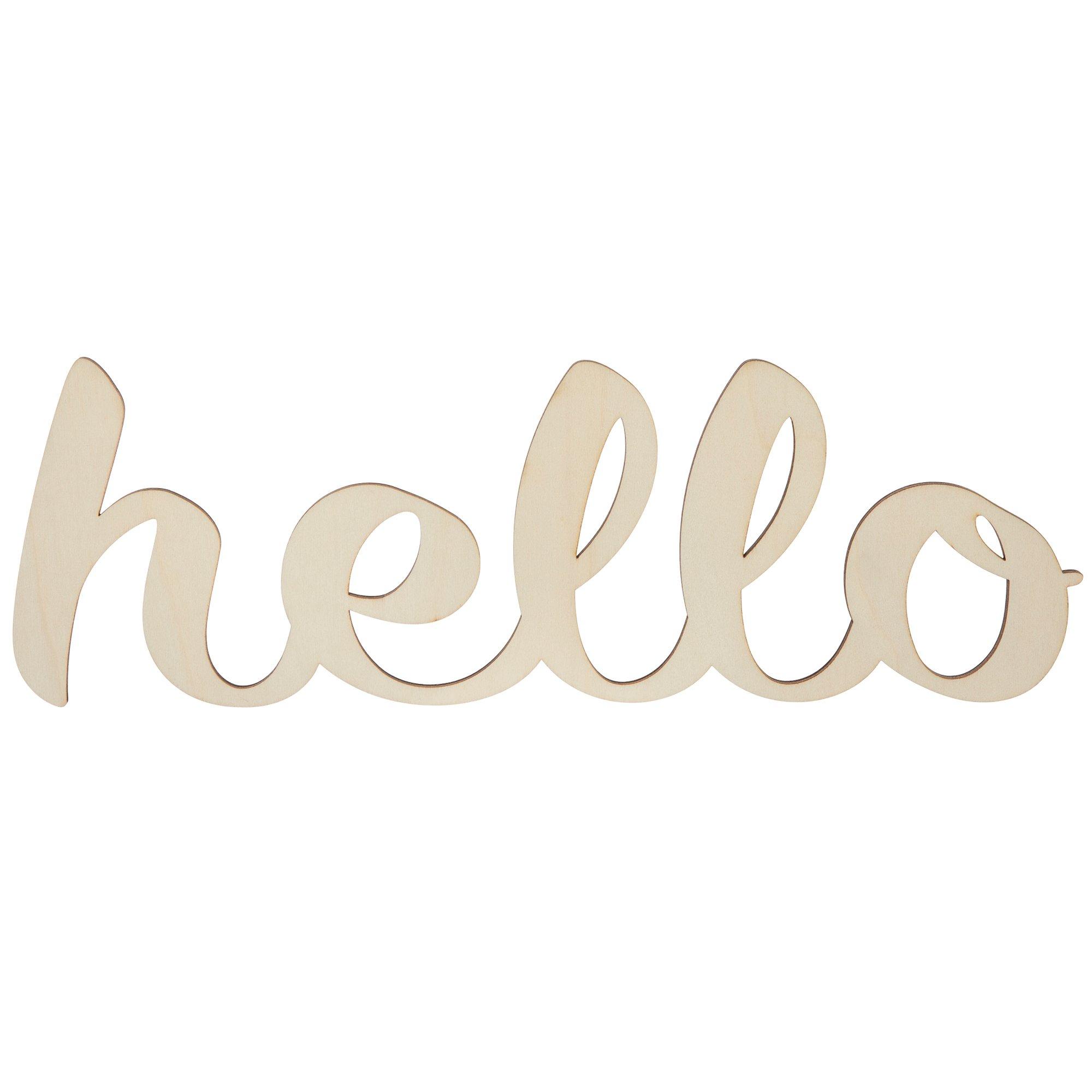 Hello Wood Cutout | Hobby Lobby | 1607035
