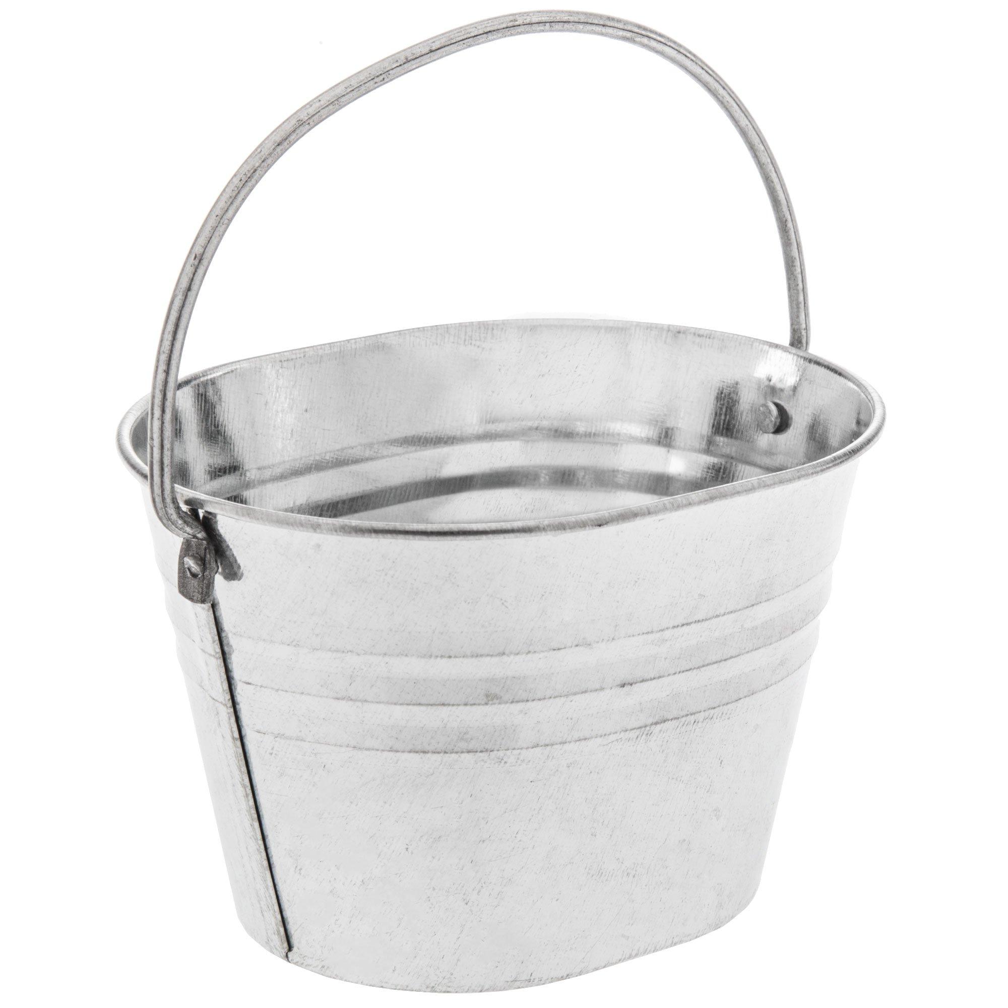 Galvanized Metal Ridged Oval Bucket | Hobby Lobby | 1607498