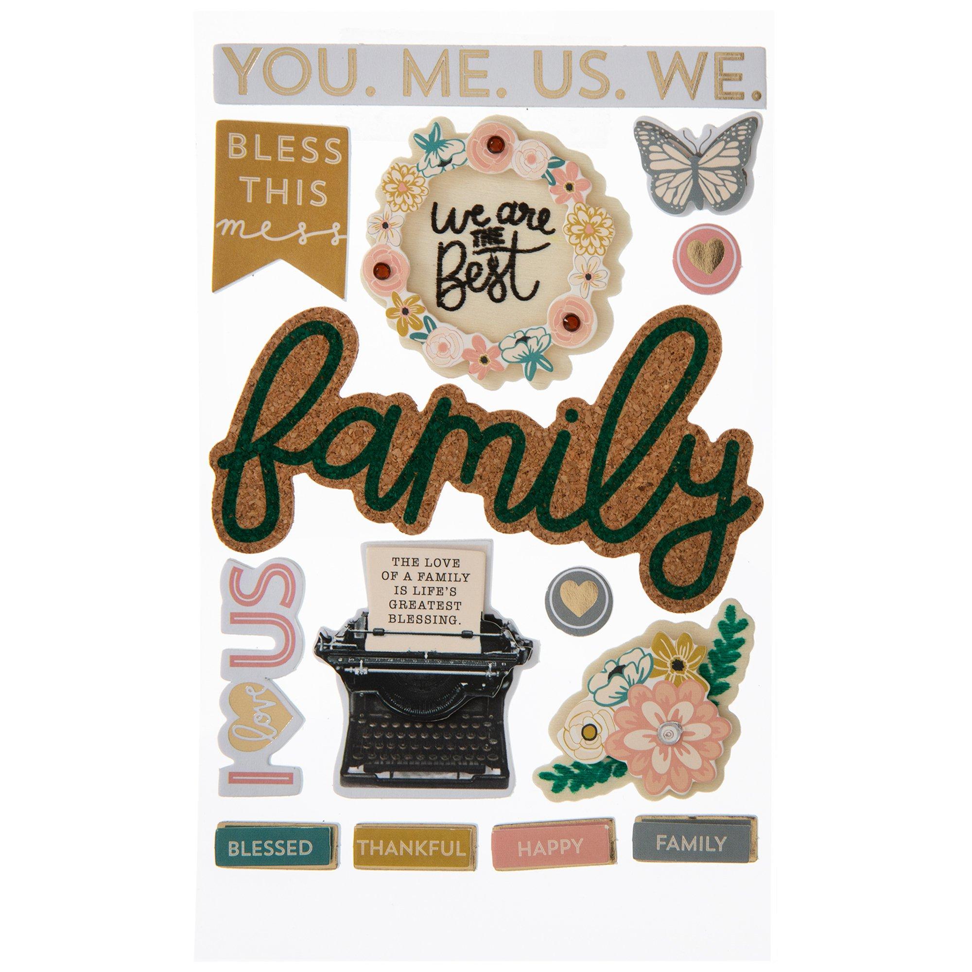 Blessed Family 3D Stickers | Hobby Lobby | 1608207