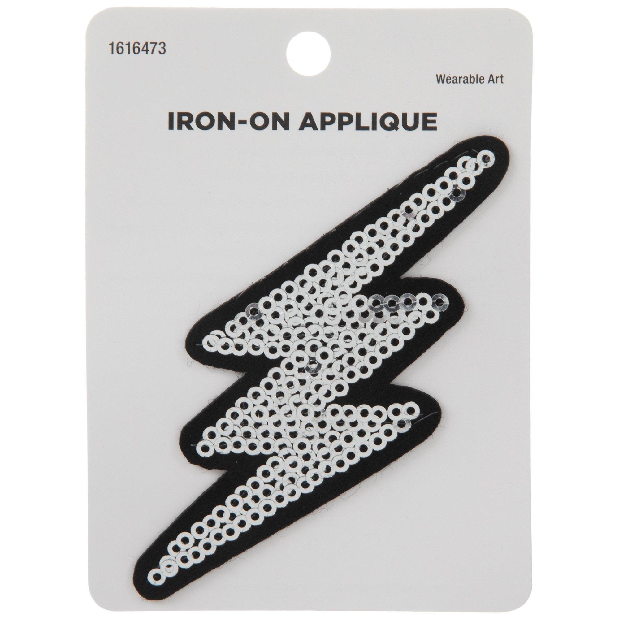 Lightning Sequin Iron-On Patch | Hobby Lobby | 1616473