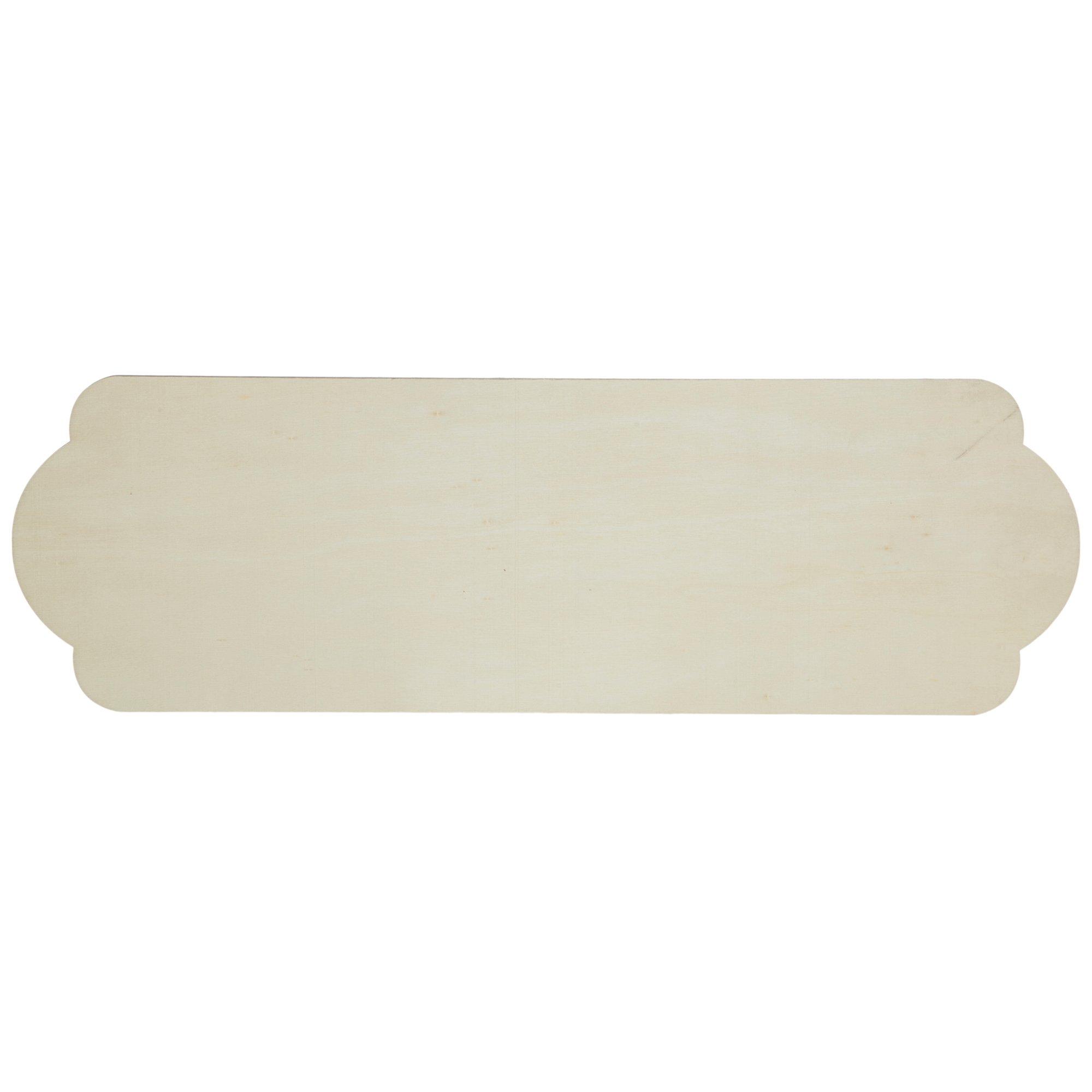 Curved Rectangle Wood Plaque | Hobby Lobby | 1619410