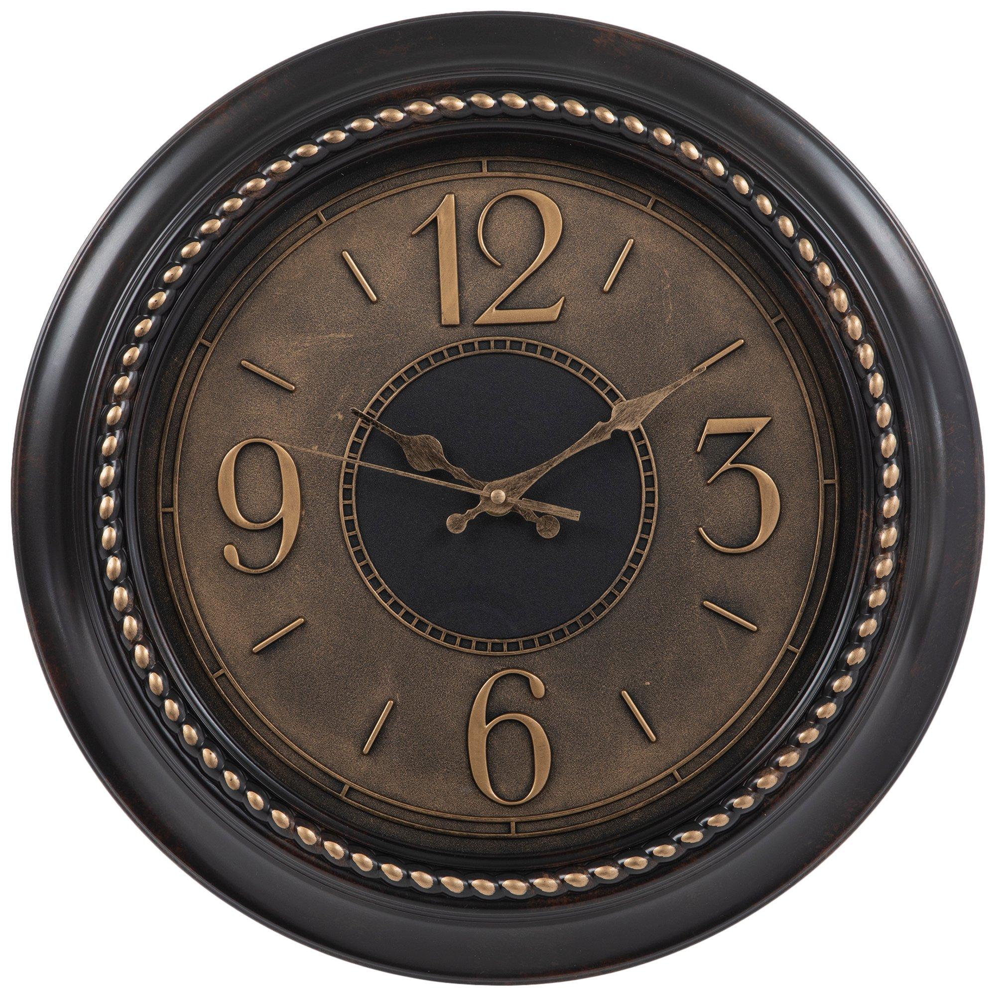 Antique Bronze Round Wall Clock | Hobby Lobby | 1658913