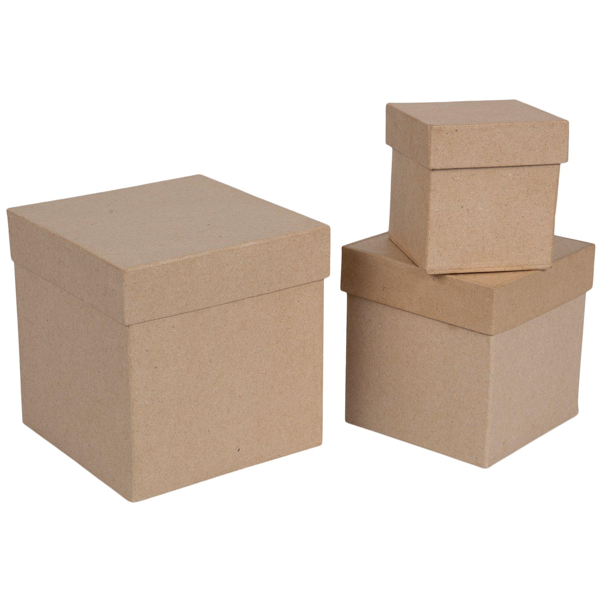 Square Paper Mache Boxes | Hobby Lobby | 1664267