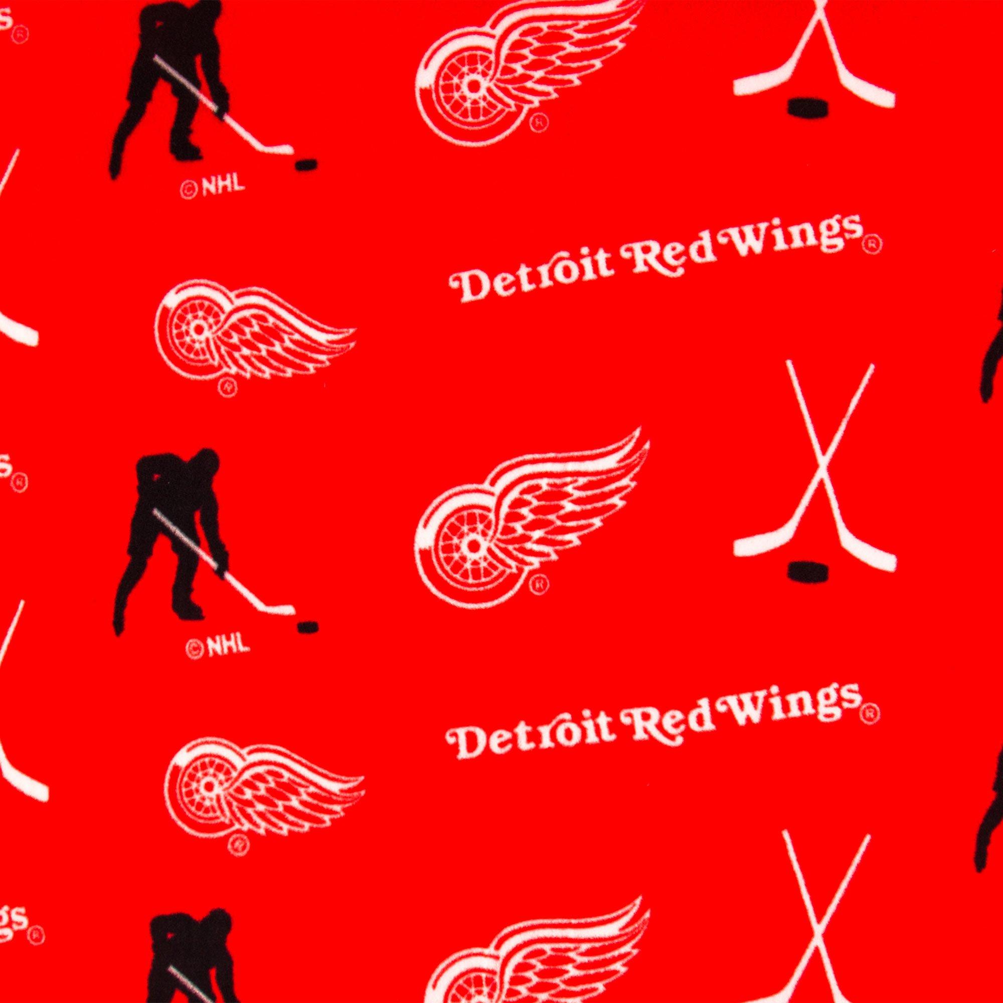 NHL Detroit Red Wings Allover Fleece Fabric | Hobby Lobby | 1675990