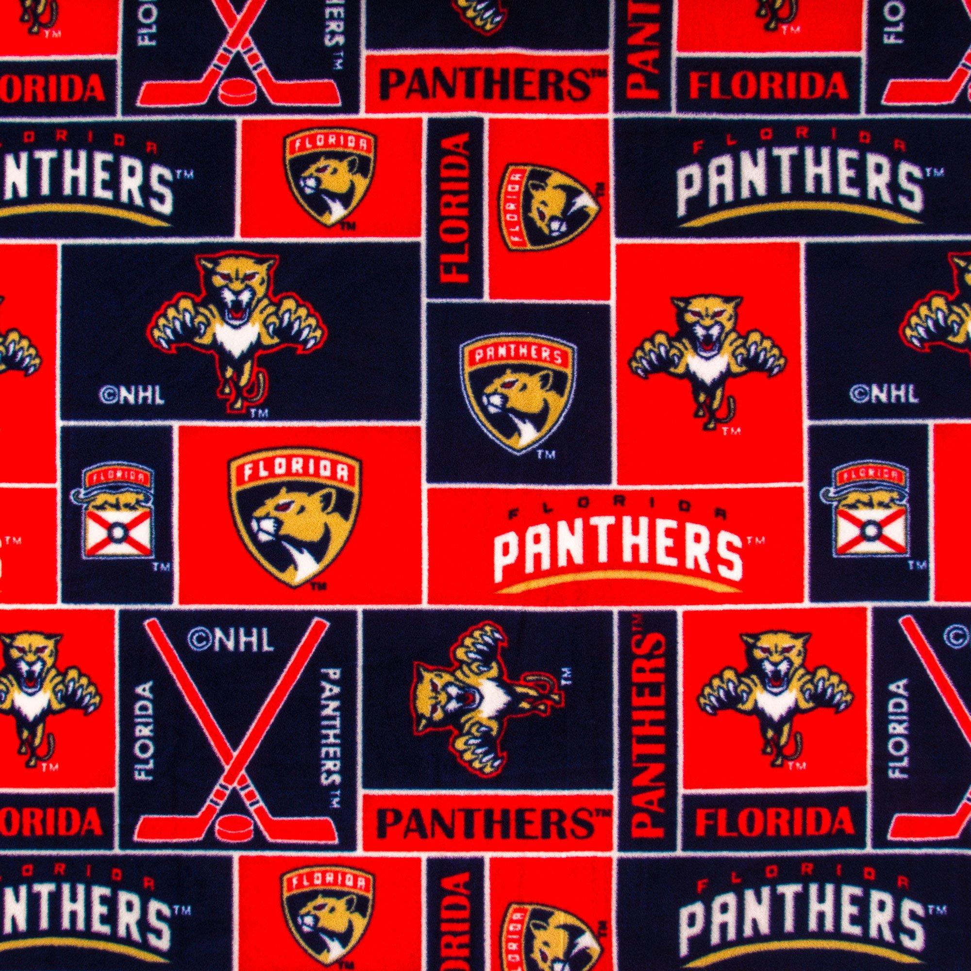 NHL Florida Panthers Block Fleece Fabric | Hobby Lobby | 1676055