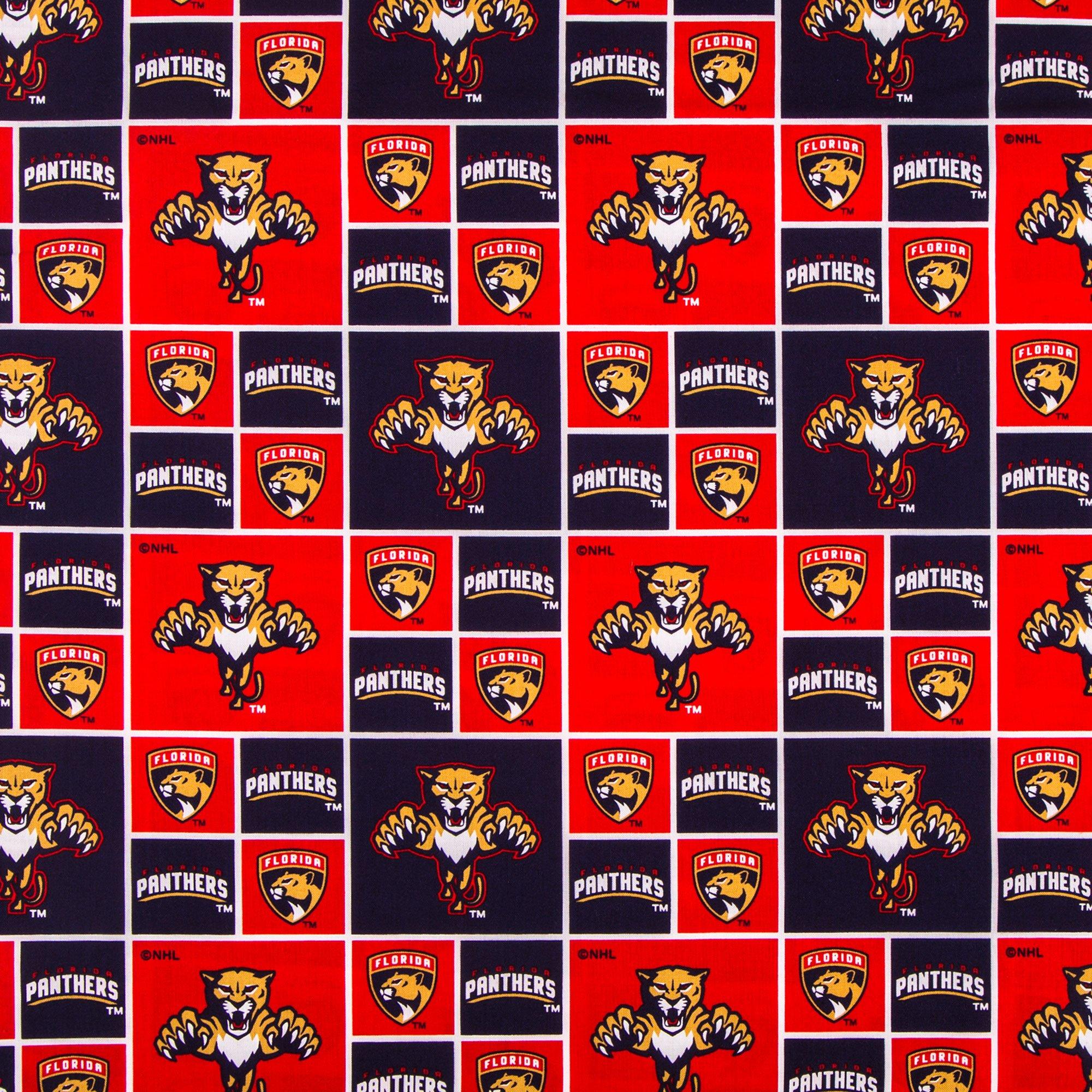 NHL Florida Panthers Block Cotton Fabric | Hobby Lobby | 1676097