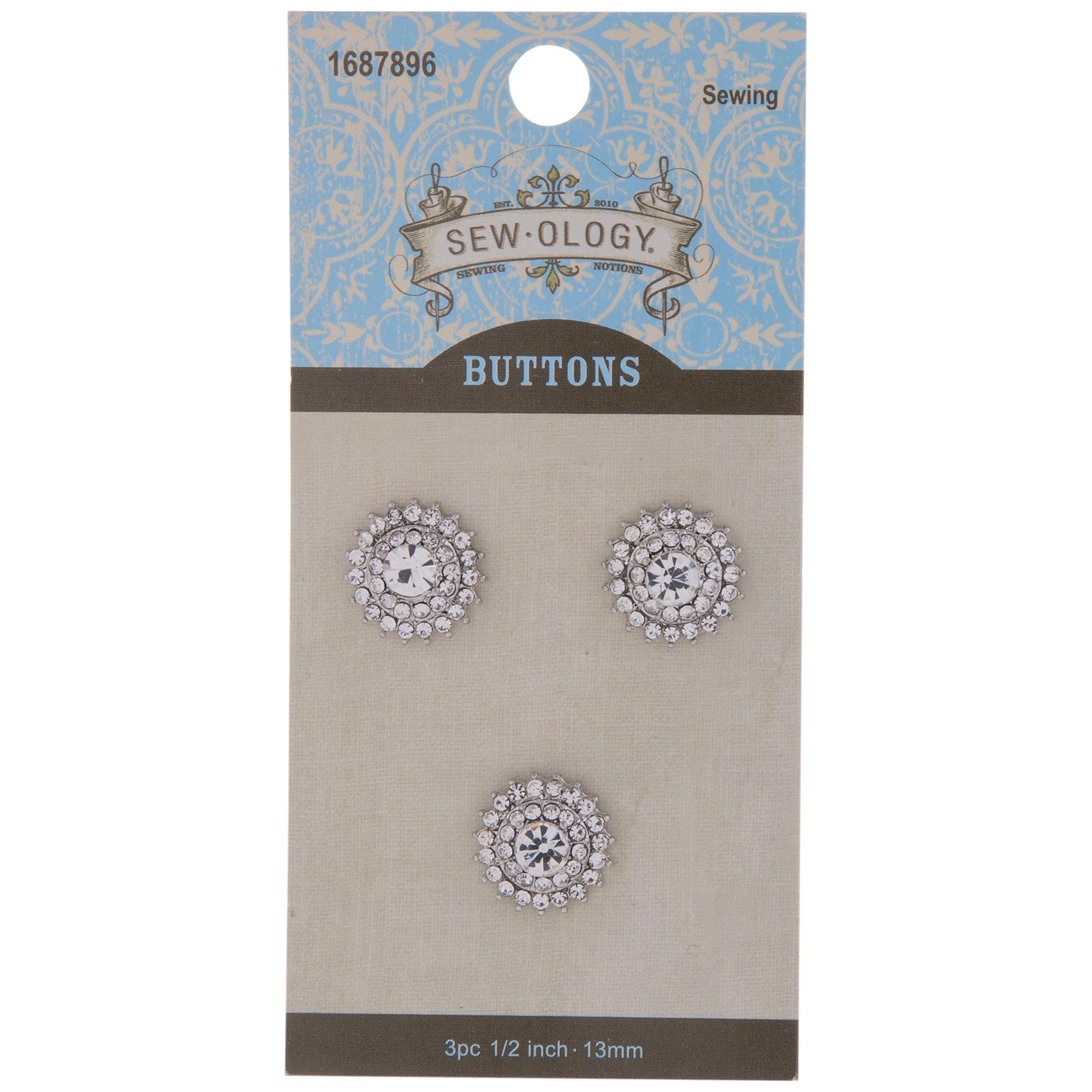 Rhinestone Cluster Shank Buttons - 13mm | Hobby Lobby | 1687896