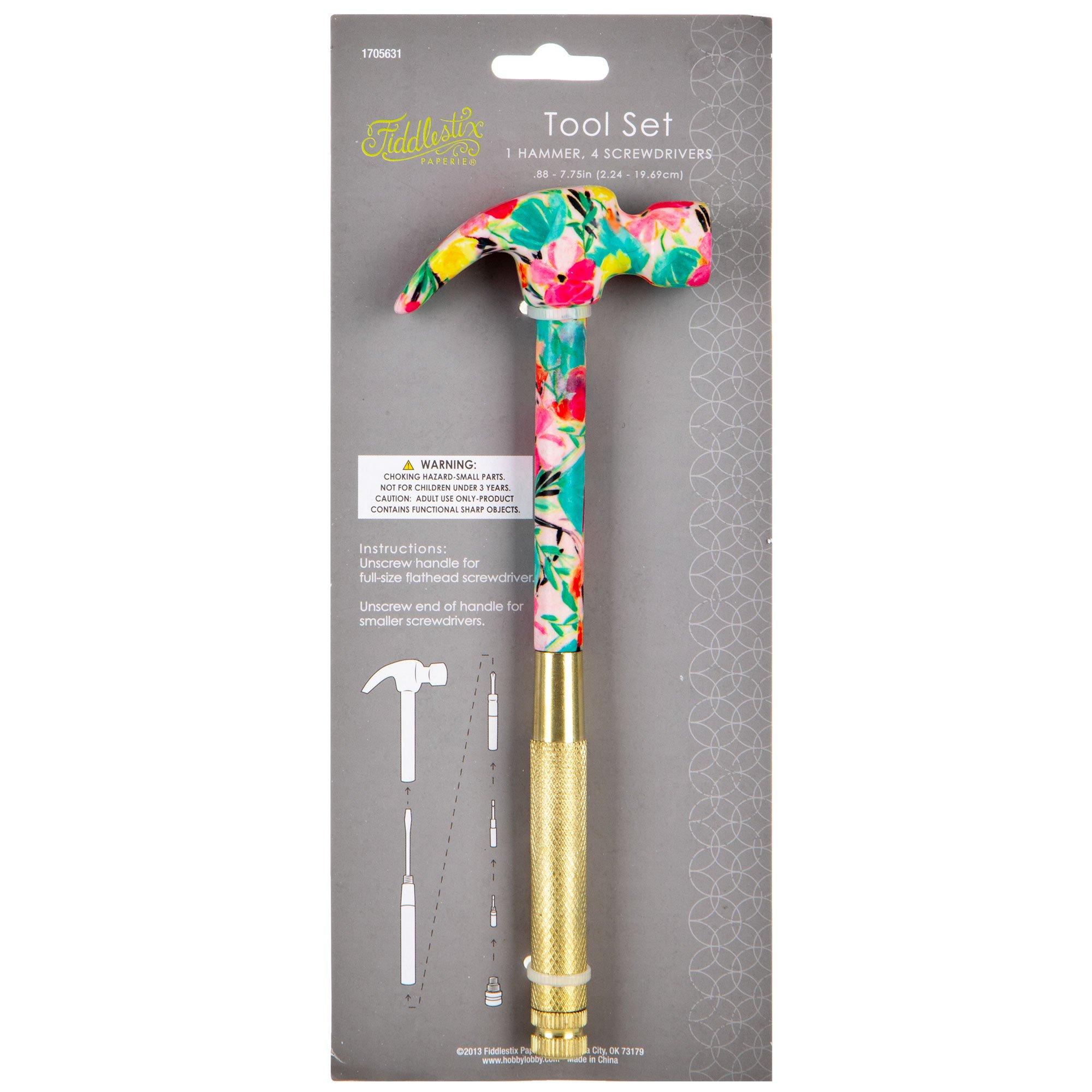 Pink Floral Hammer & Screwdrivers | Hobby Lobby | 1705631