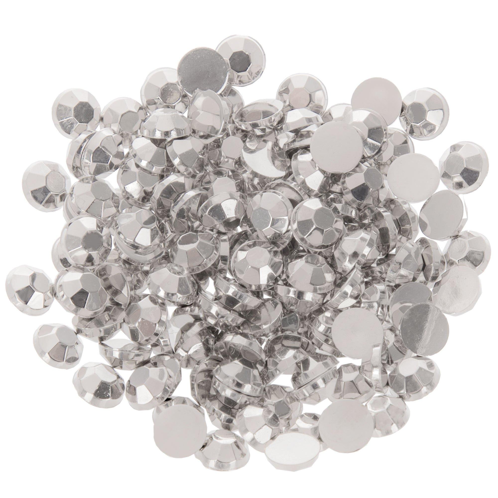 Silver Round Acrylic Rhinestones | Hobby Lobby | 1721646