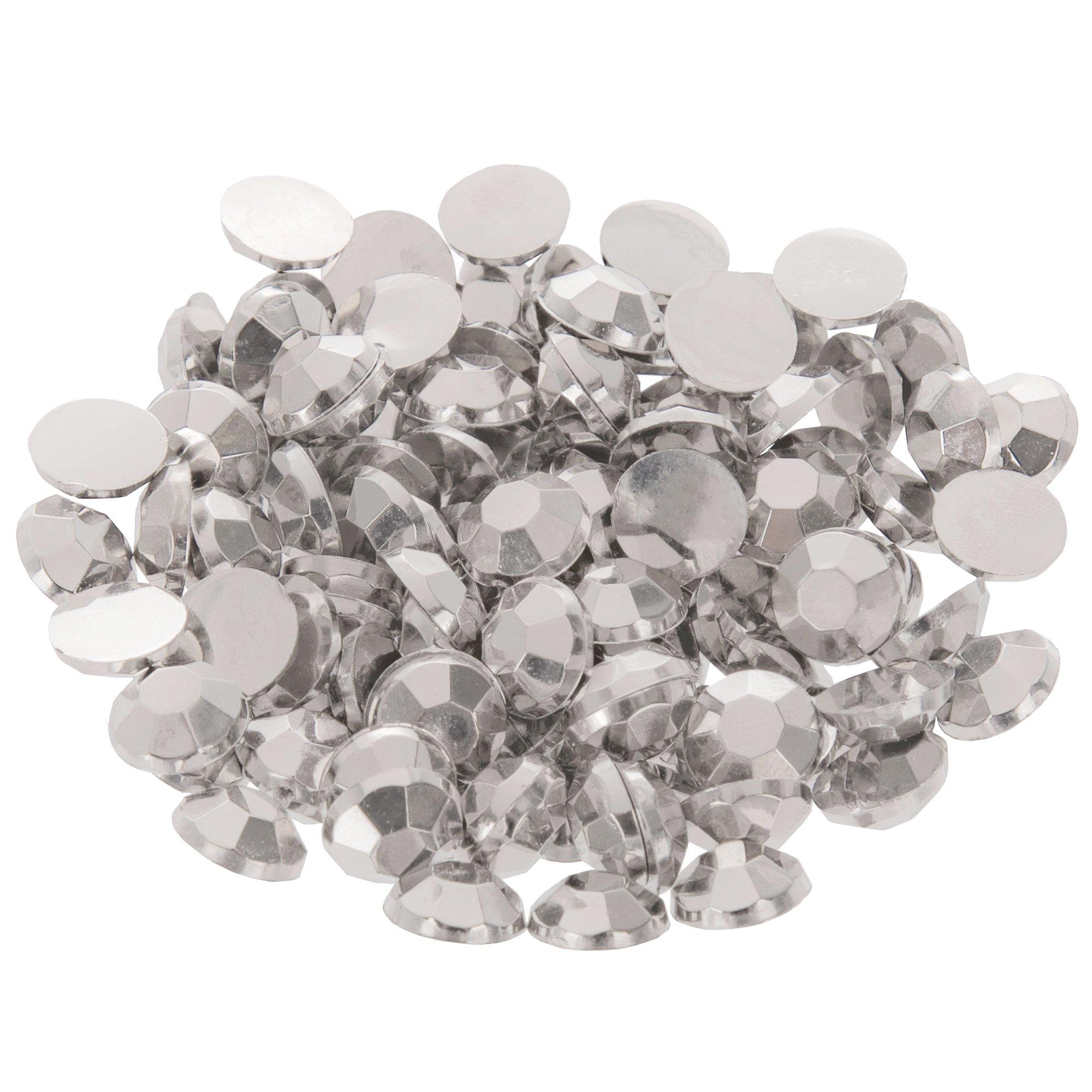 Silver Round Acrylic Rhinestones | Hobby Lobby | 1721653