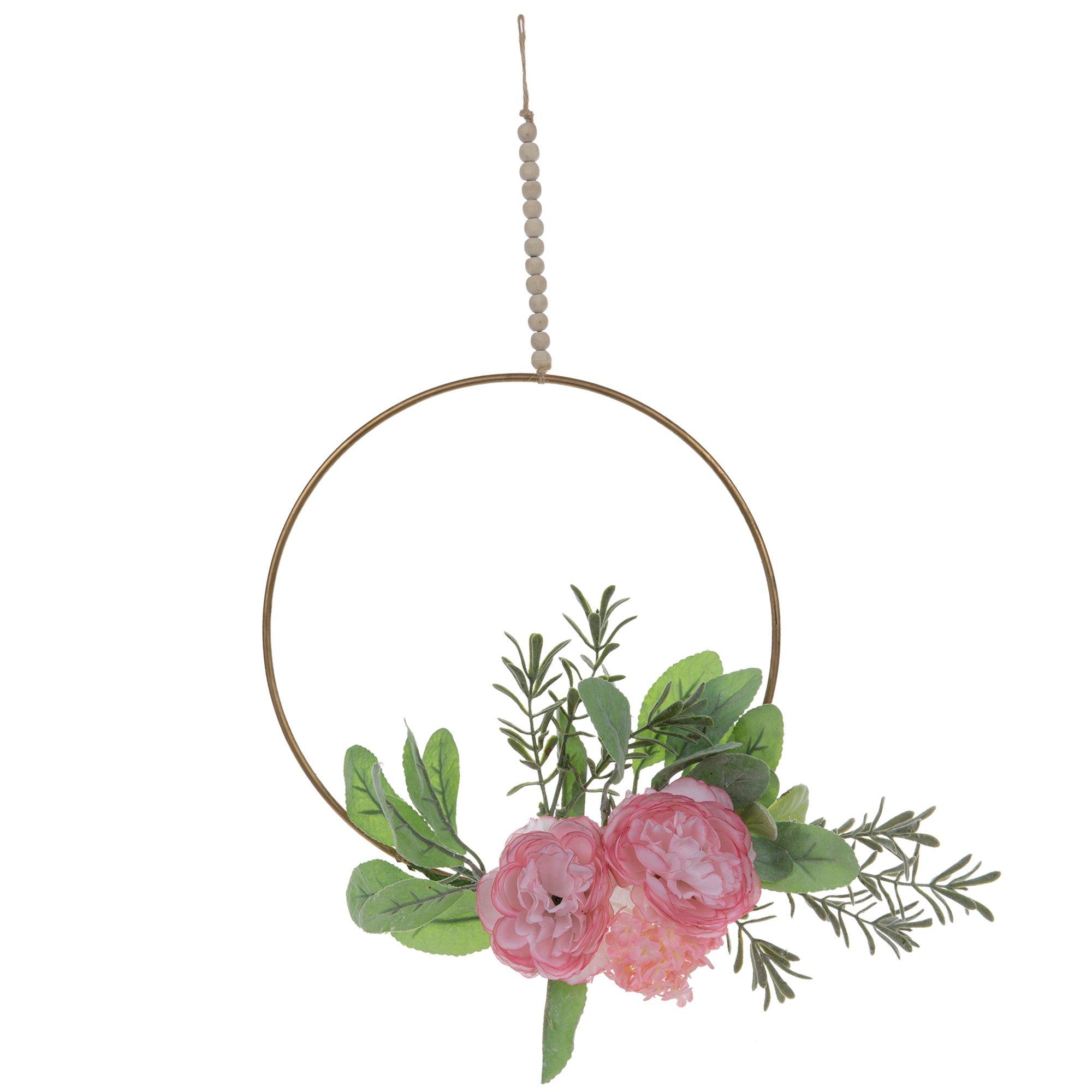 Rose & Hydrangea Hoop Wreath | Hobby Lobby | 1732585