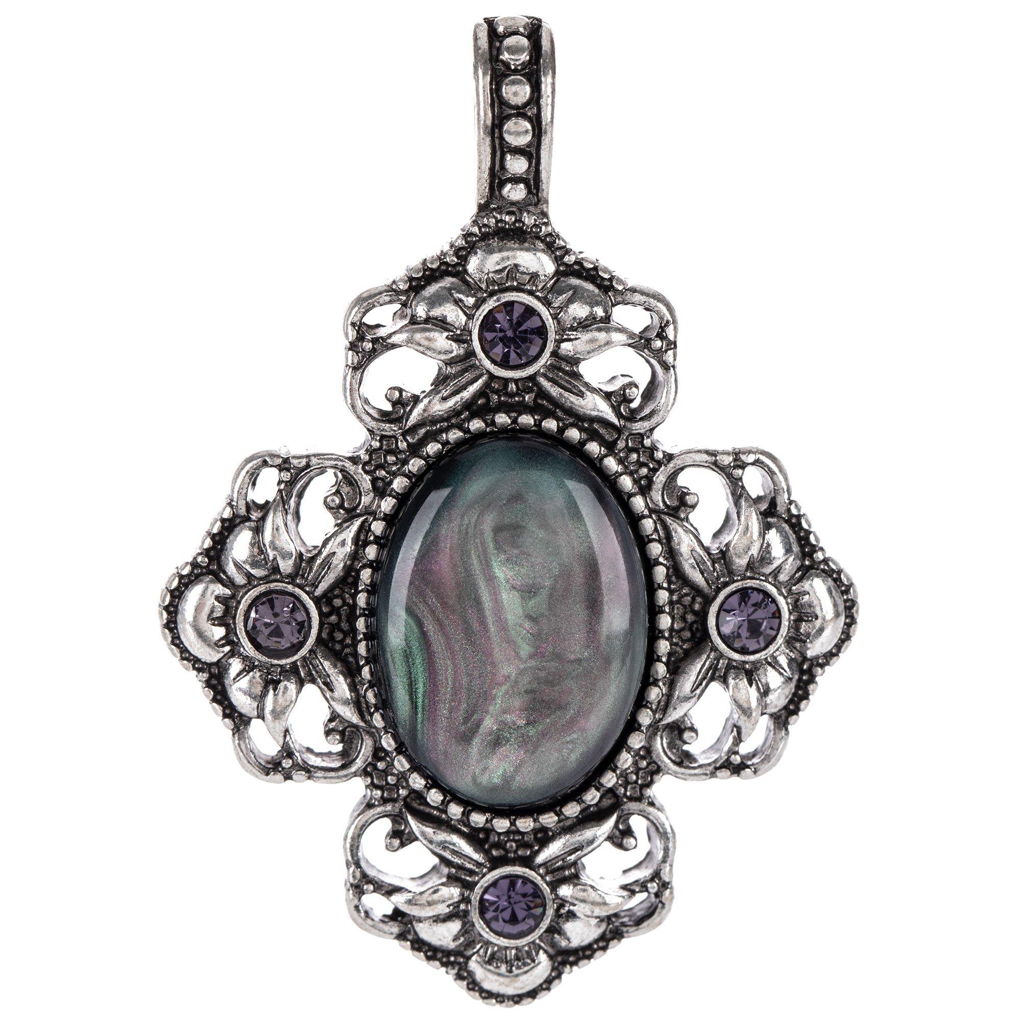 Oval Floral Cross Pendant | Hobby Lobby | 1743137