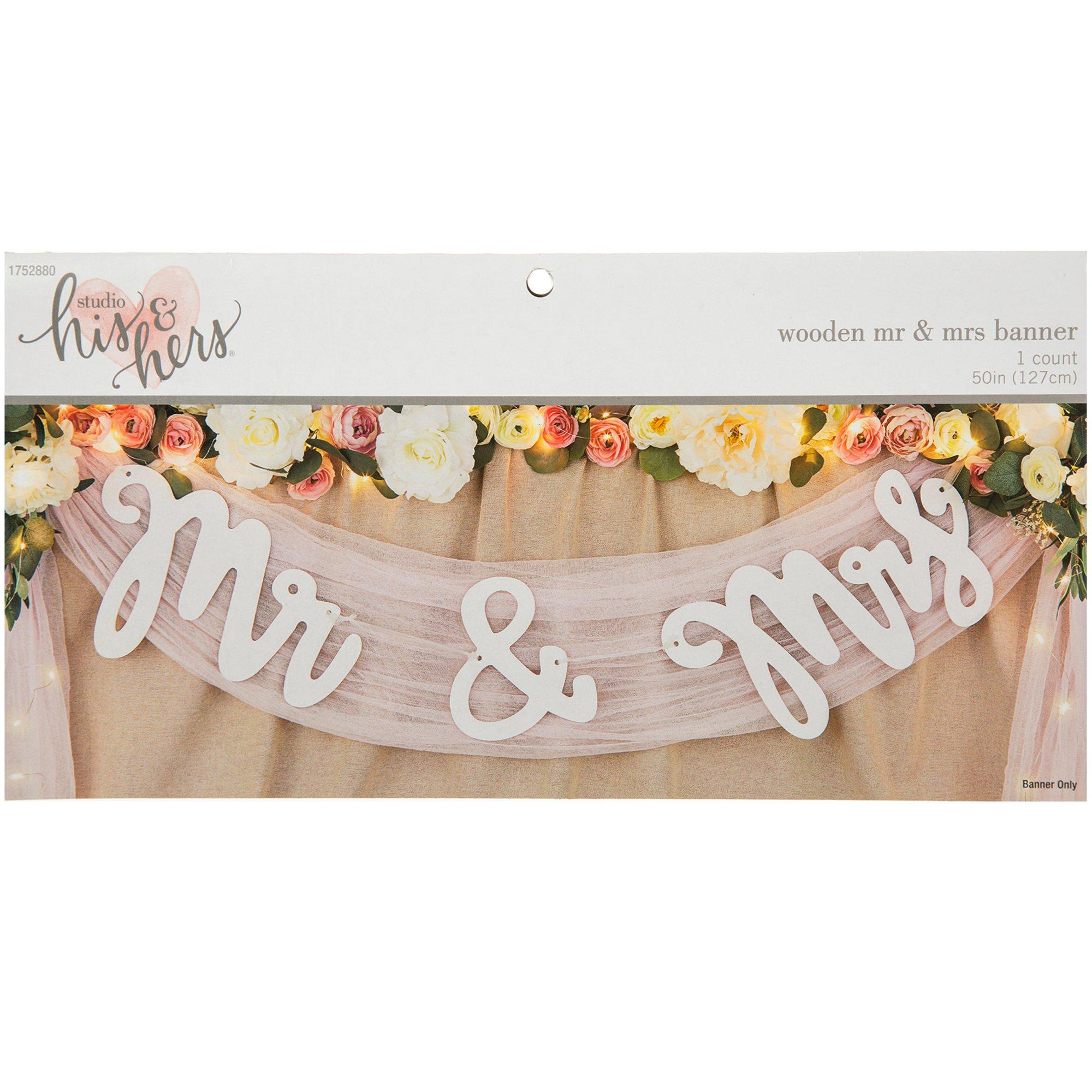Mr & Mrs Wood Banner | Hobby Lobby | 1752880