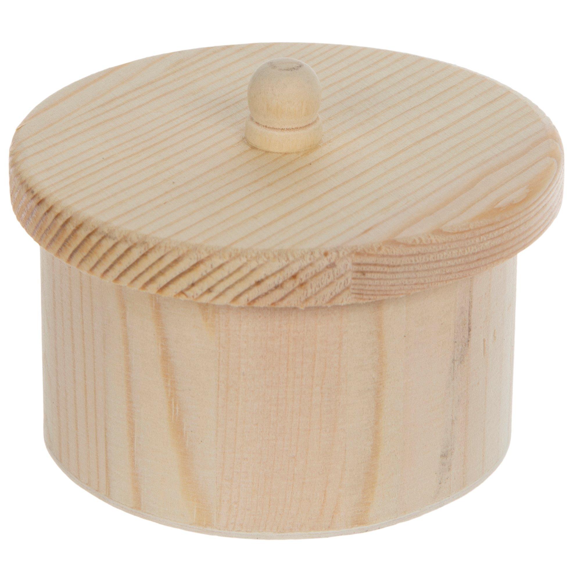 Small Round Wood Box With Lid | Hobby Lobby | 1757772