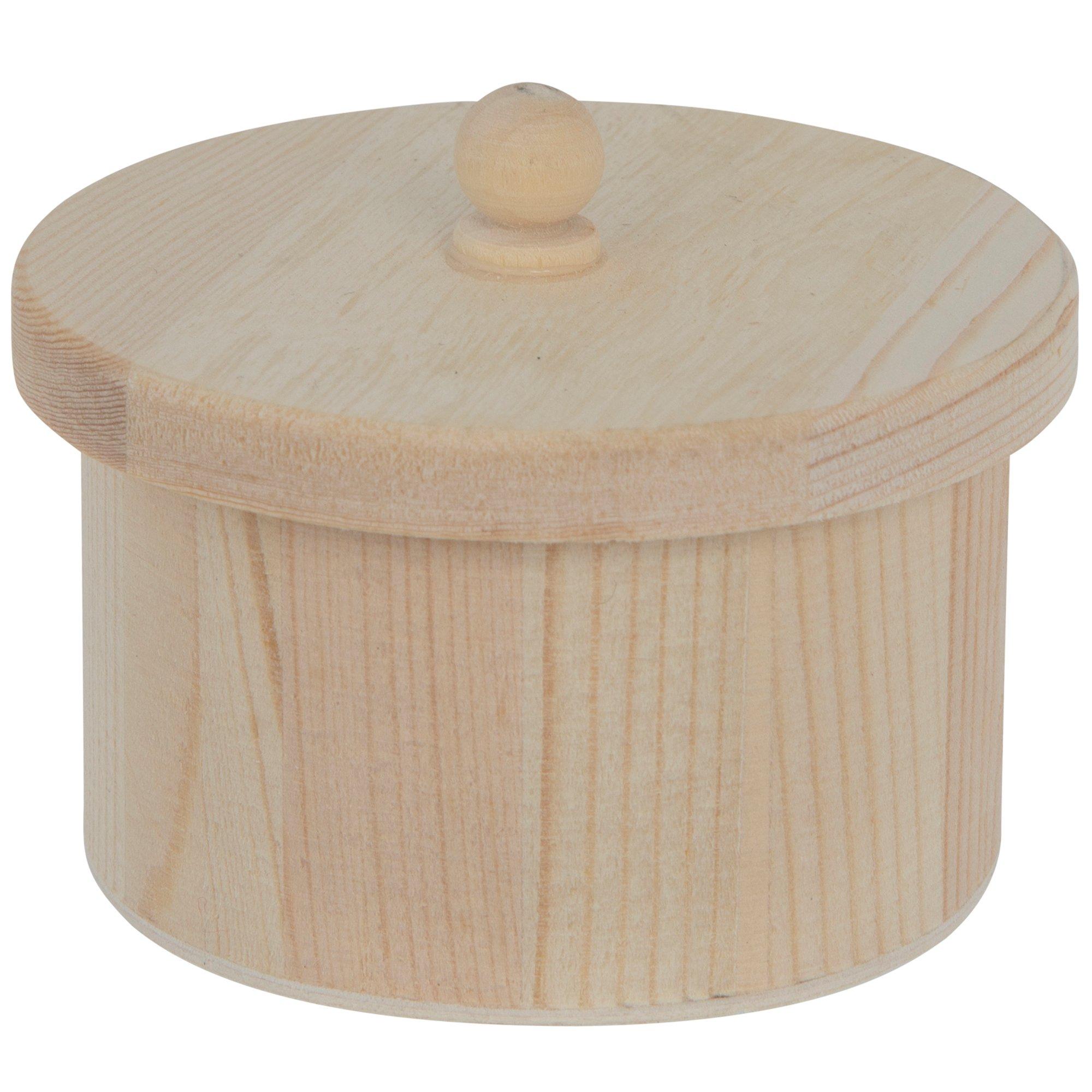 Small Round Wood Box With Lid | Hobby Lobby | 1757772