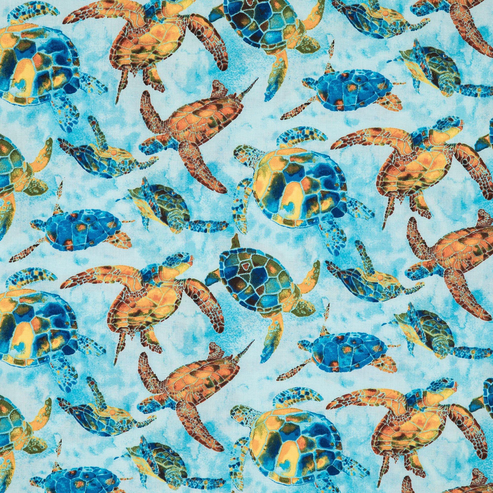 Turtle Print Fabric