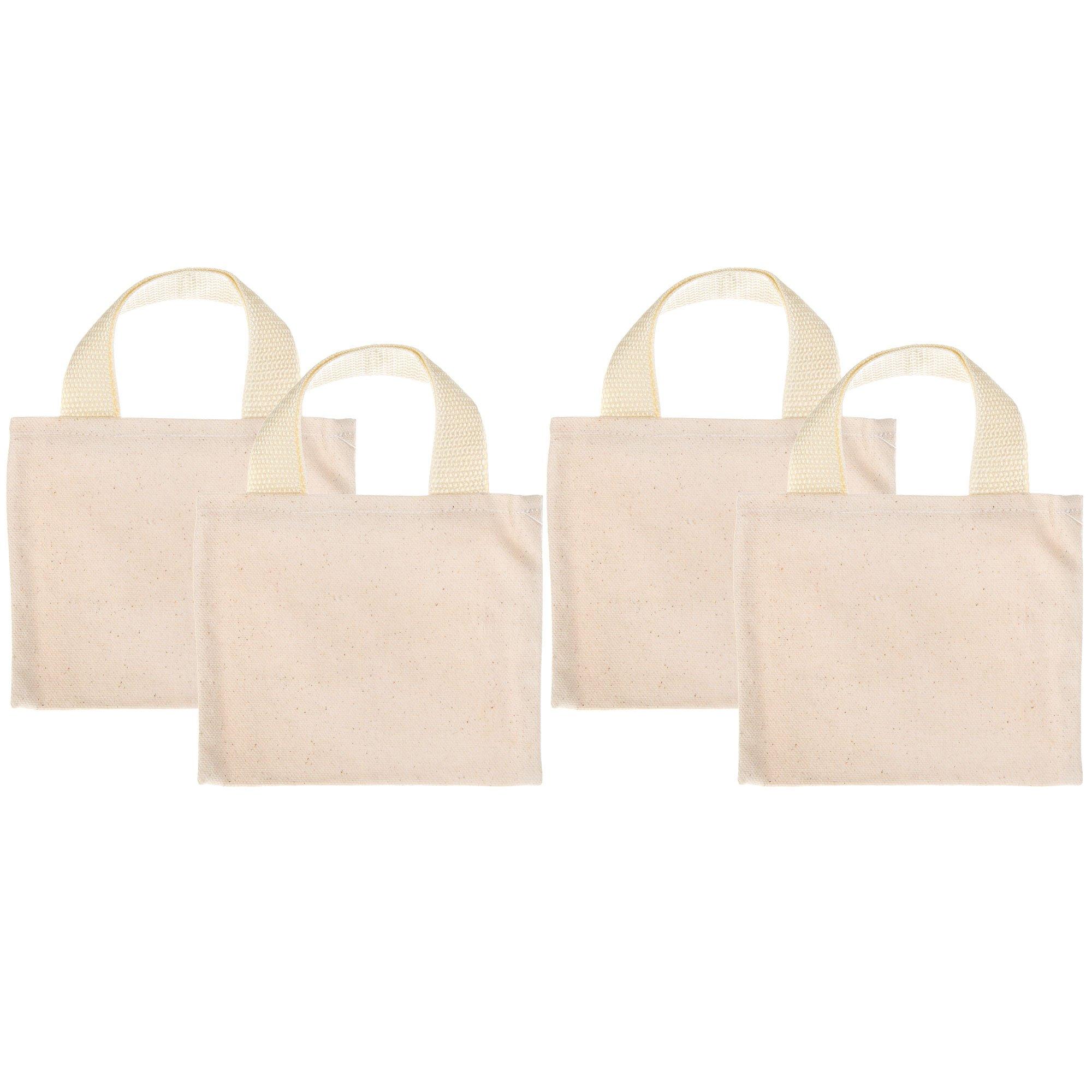 Mini Woven Canvas Tote Bags | Hobby Lobby | 1765841