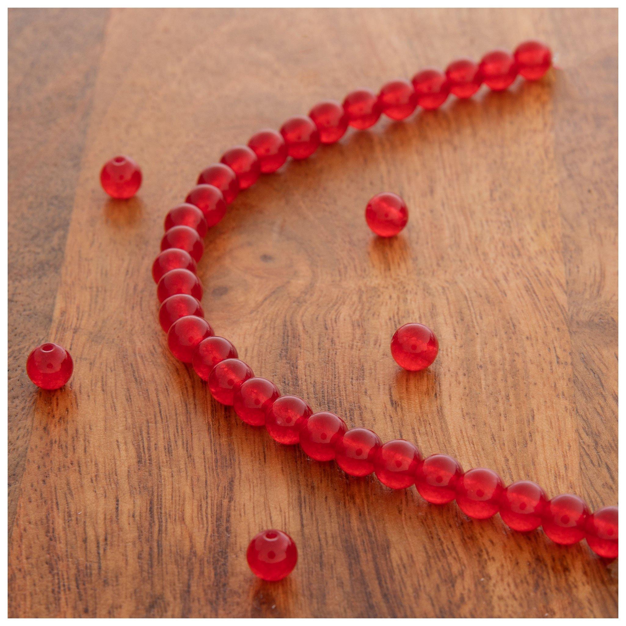 Red Jade Bead Strand | Hobby Lobby | 1807163