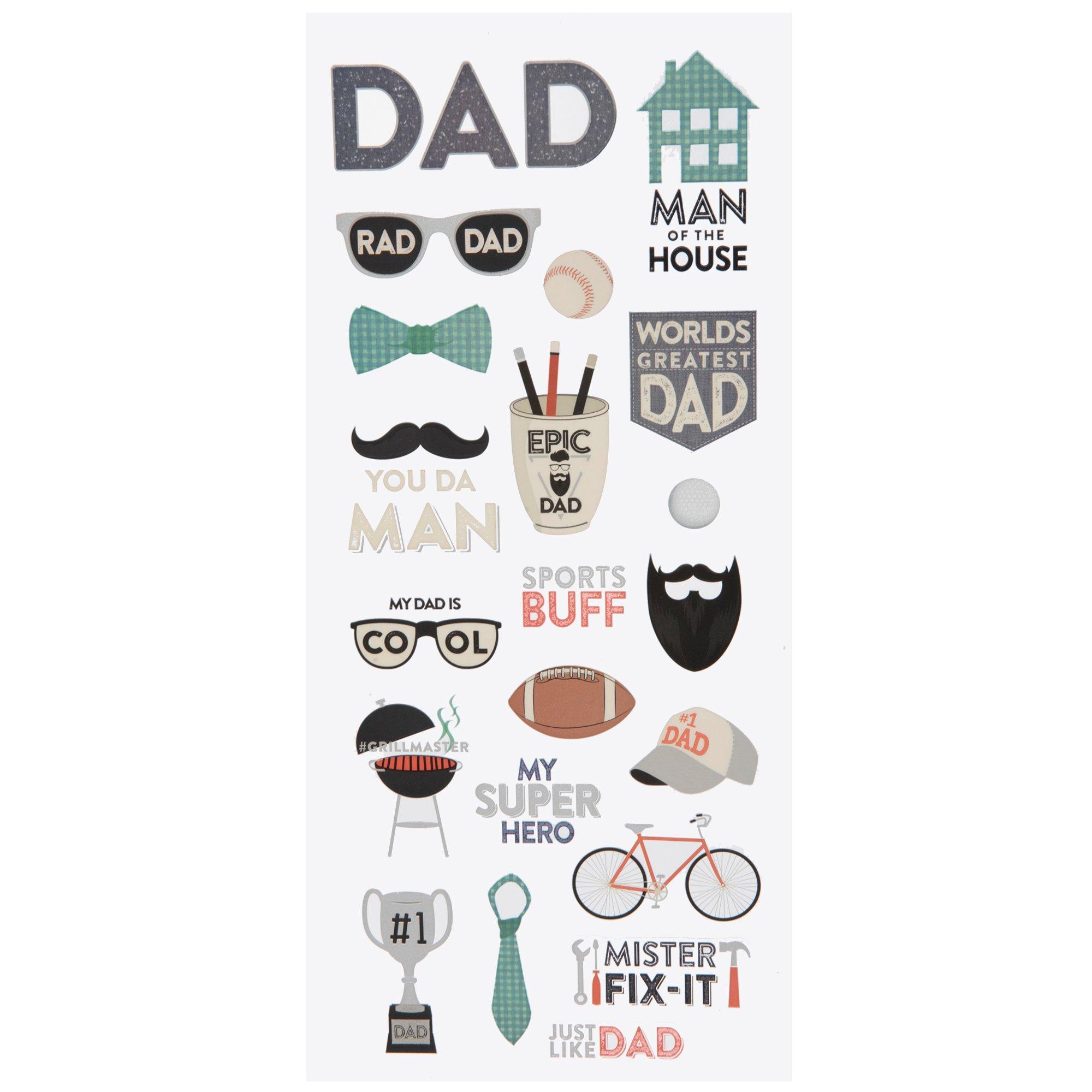 Dad Foil Stickers | Hobby Lobby | 1808526