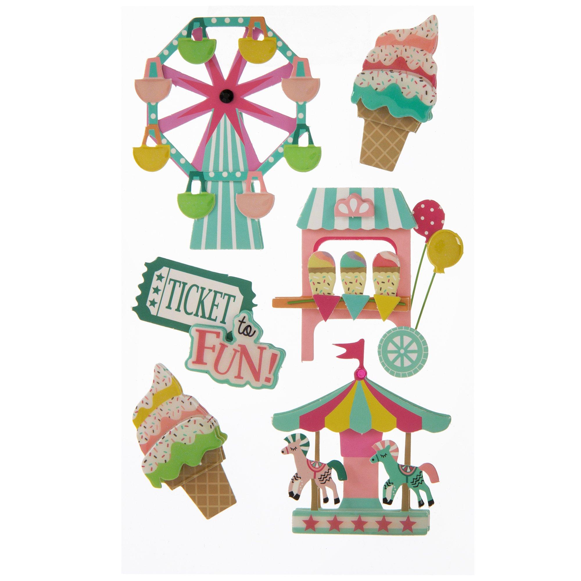 Carnival 3D Stickers | Hobby Lobby | 1821115