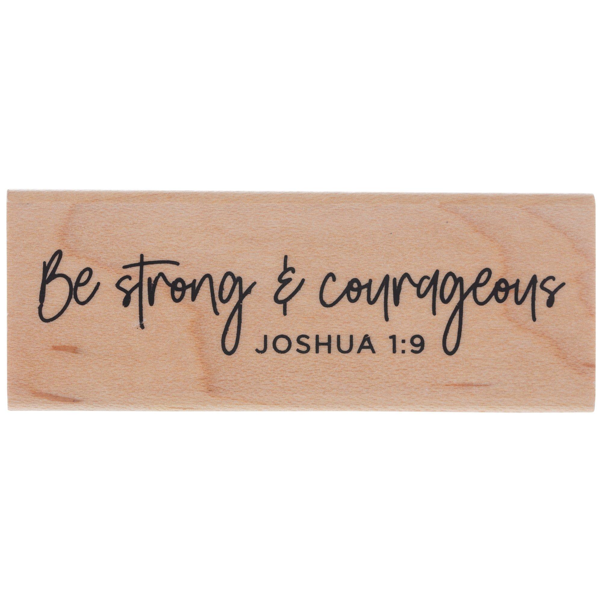 Joshua 1:9 Rubber Stamp | Hobby Lobby | 1827500