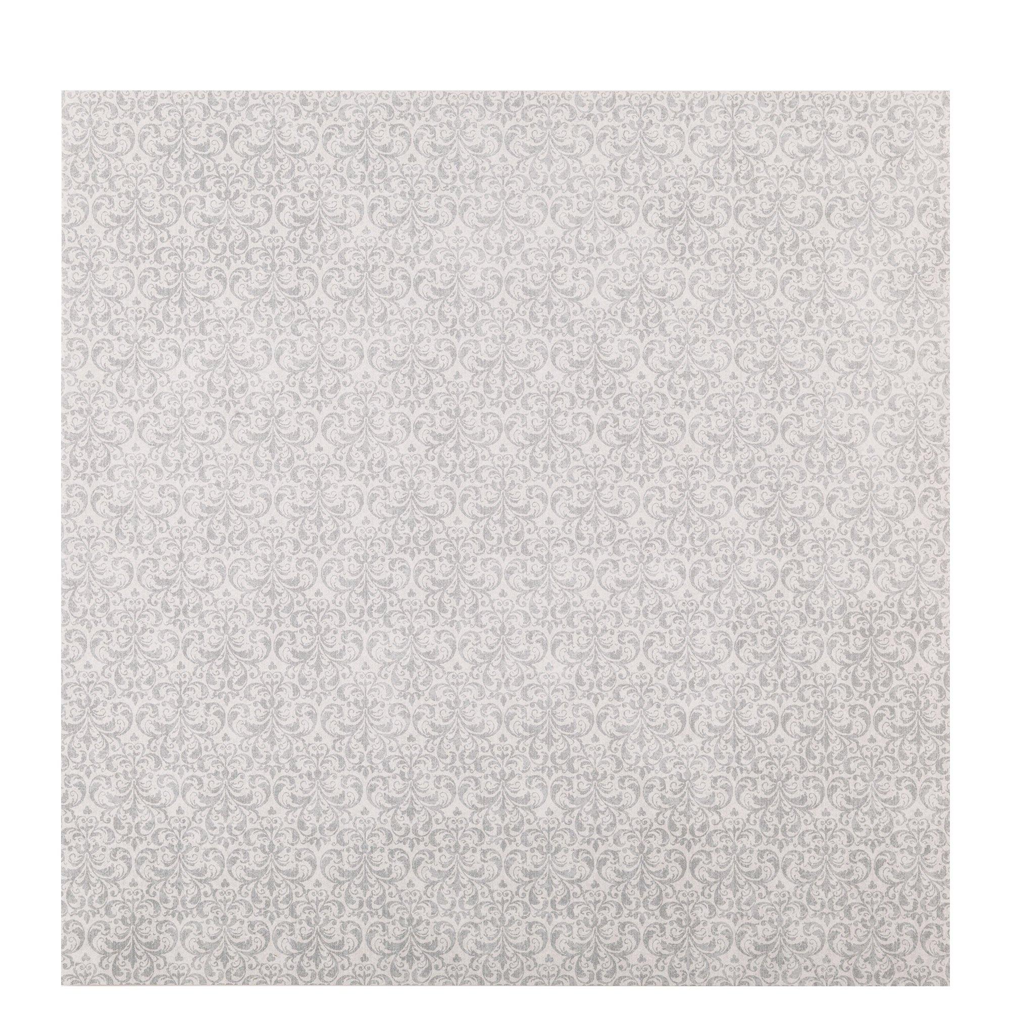 Silver Damask Scrapbook Paper | Hobby Lobby | 183343