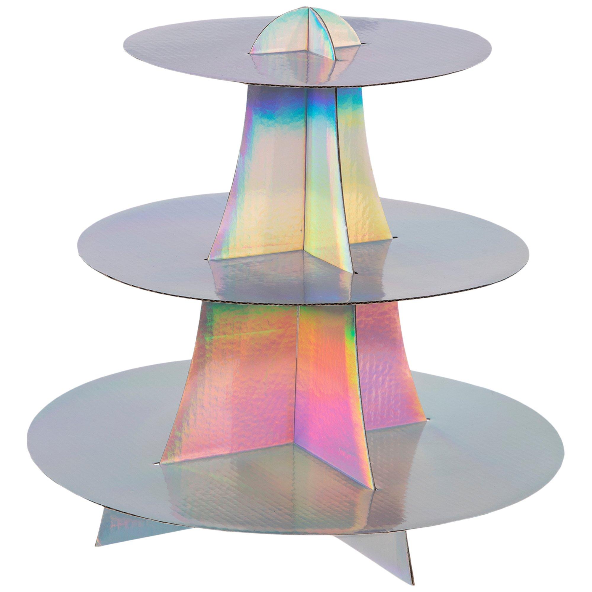 Iridescent Print Three Tier Cupcake Stand | Hobby Lobby | 1835966
