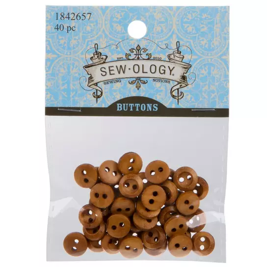 Natural Wood Round Buttons | Hobby Lobby | 1842657 Natural Wood Round Buttons | Hobby Lobby | 1842657