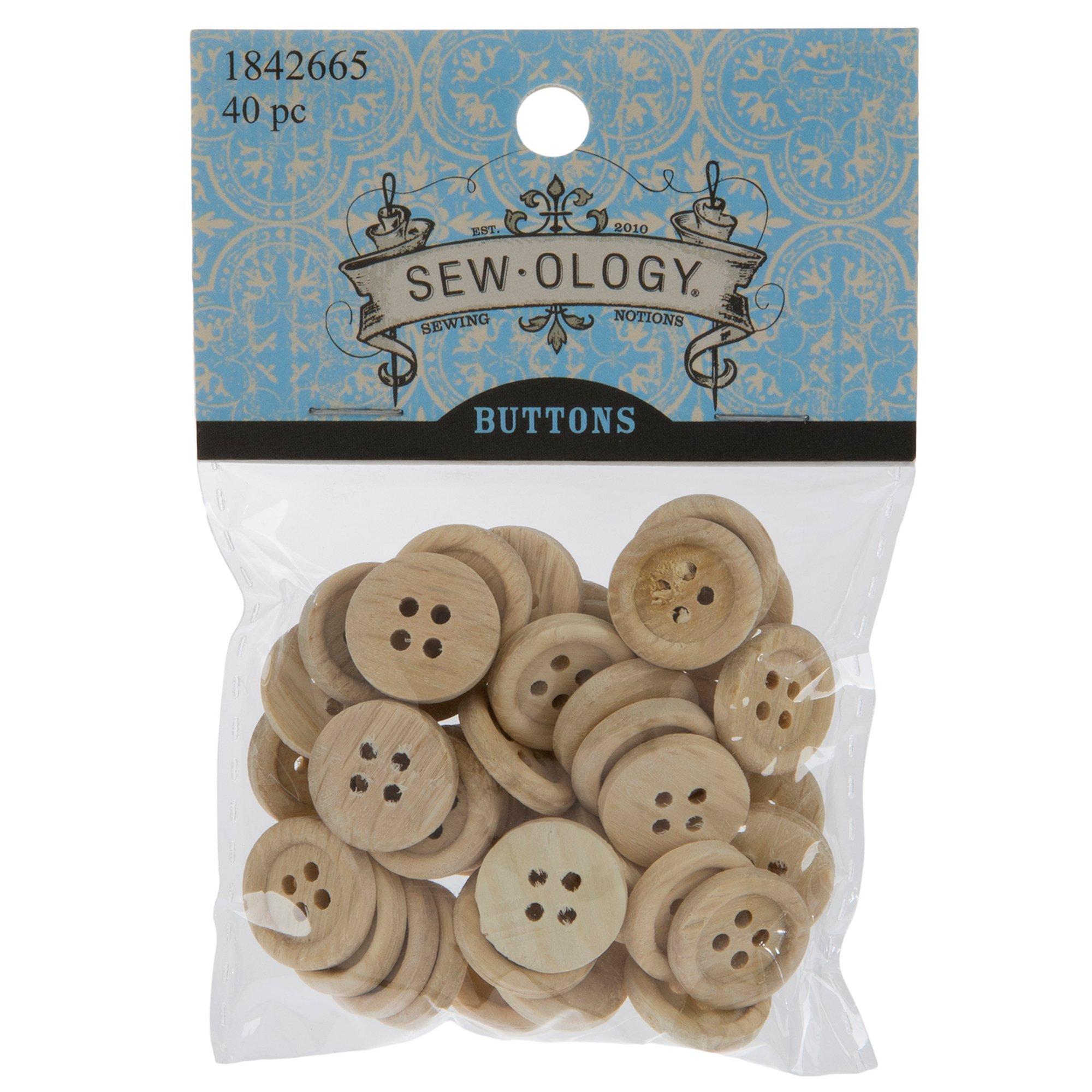 Natural Wood Round Buttons | Hobby Lobby | 1842665 Natural Wood Round Buttons | Hobby Lobby | 1842665