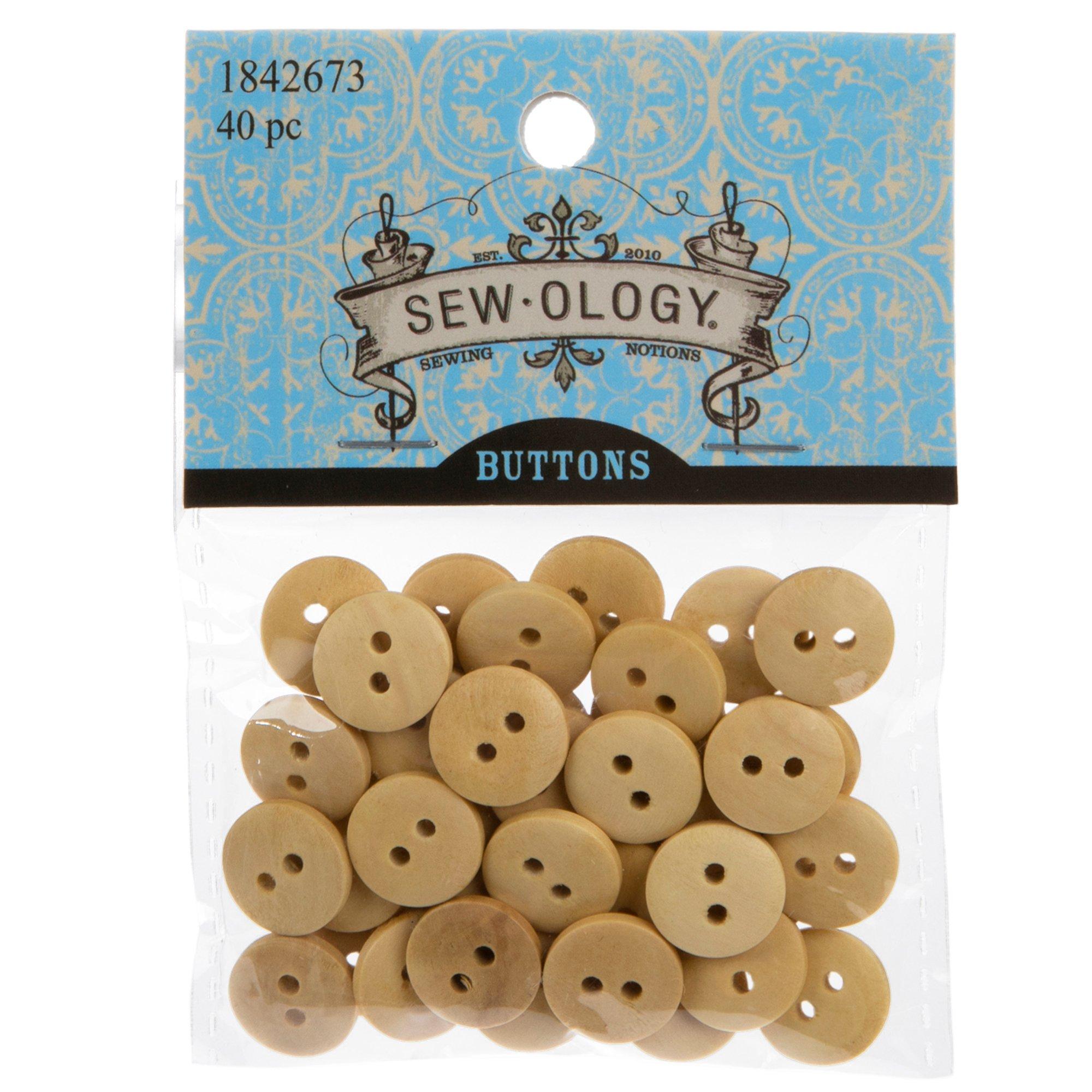 Natural Wood Round Buttons | Hobby Lobby | 1842673 Natural Wood Round Buttons | Hobby Lobby | 1842673