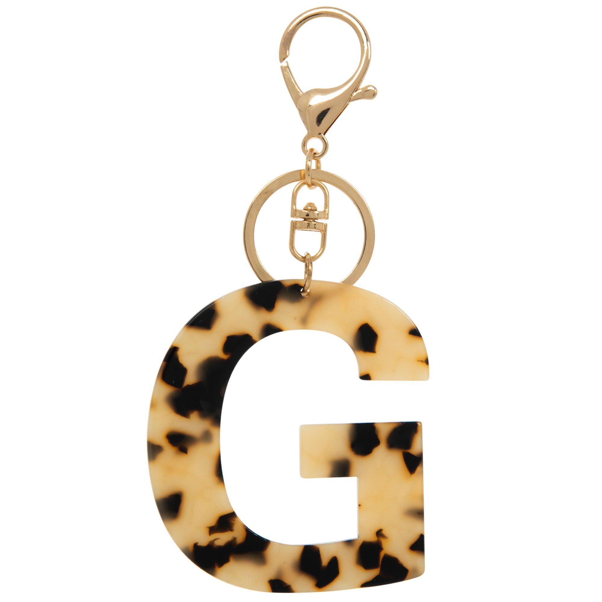 Leopard Print Letter Keychain | Hobby Lobby | 1854983
