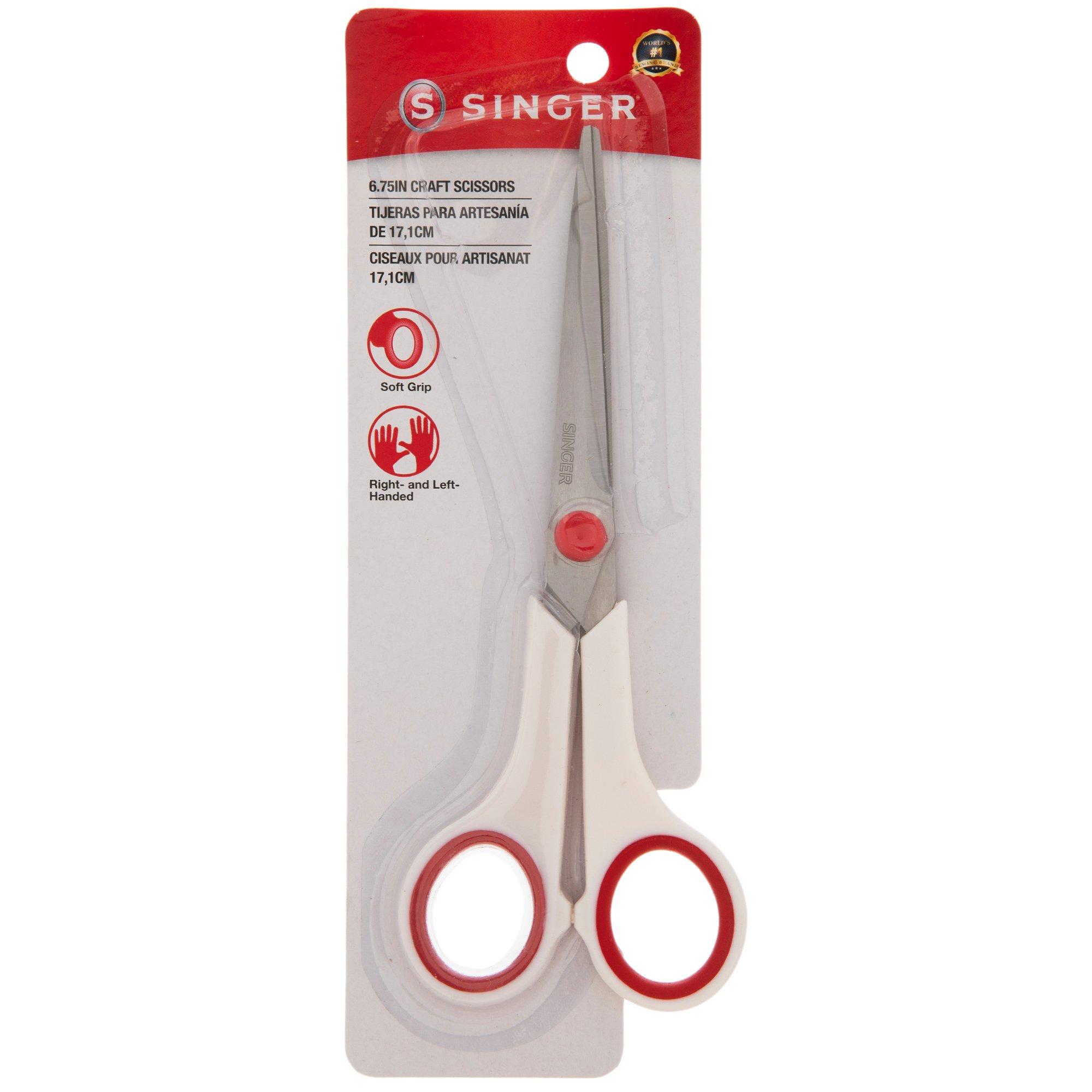 White & Red Craft Scissors - 6.75" | Hobby Lobby | 1860592