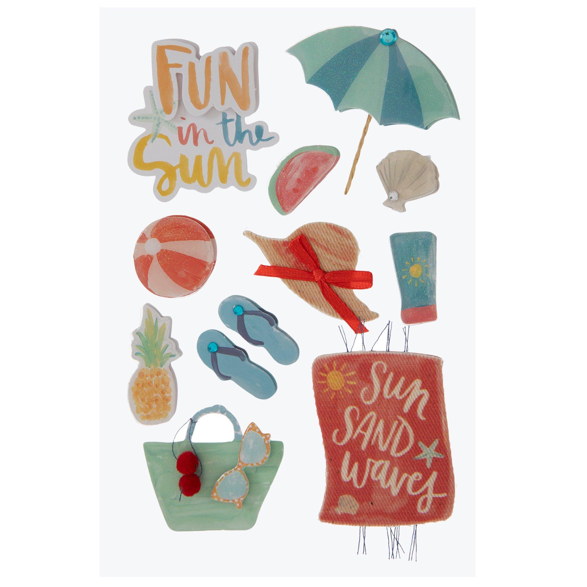 Fun In The Sun 3D Stickers | Hobby Lobby | 1884006