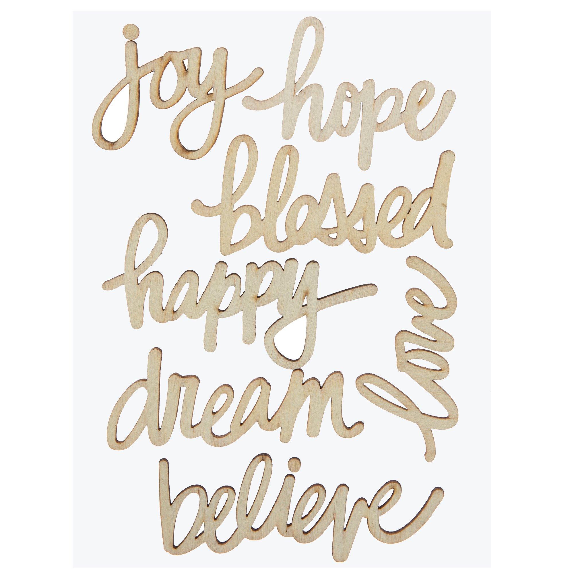 Inspiring Words Wood Stickers | Hobby Lobby | 1884071