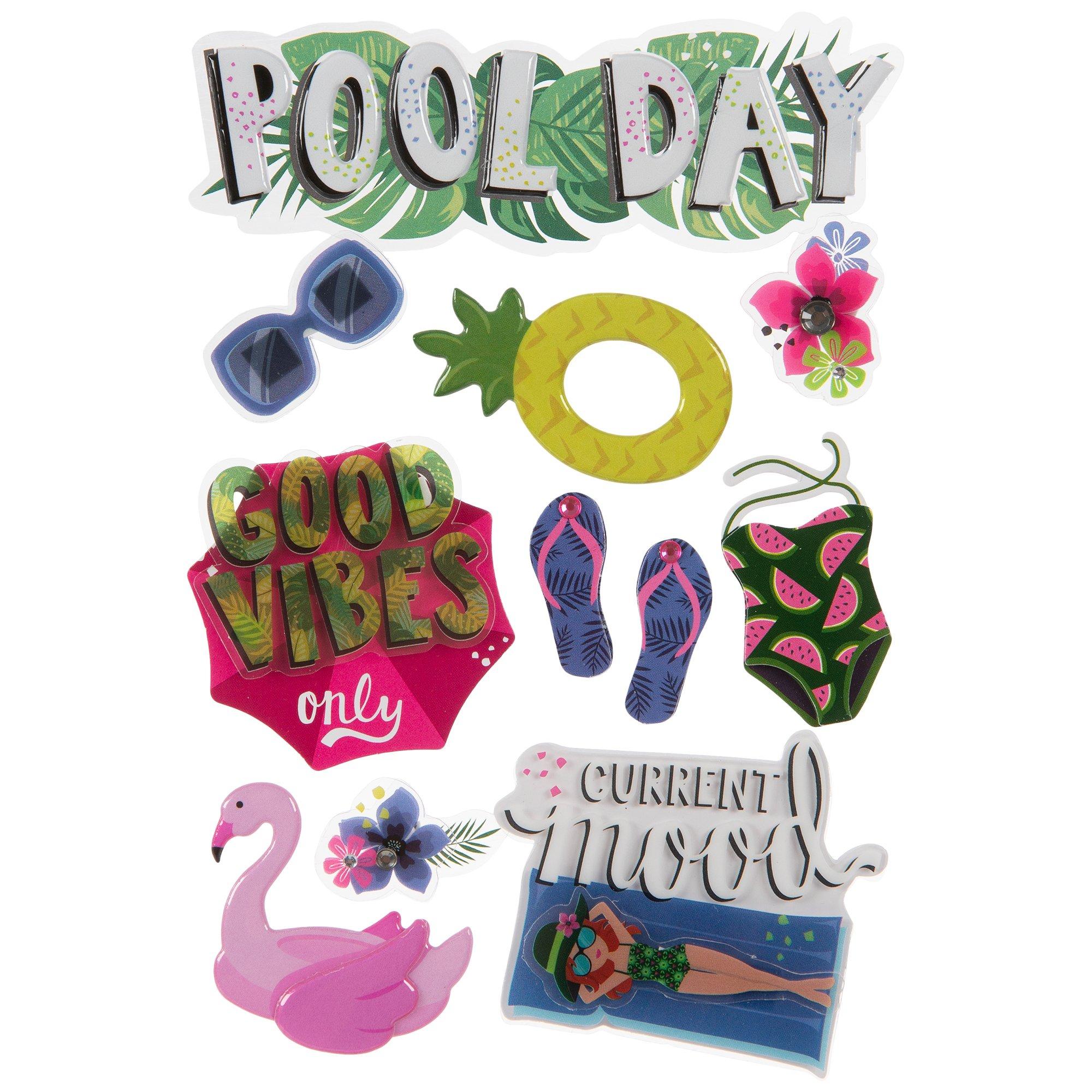 Pool Day 3D Stickers | Hobby Lobby | 1884360