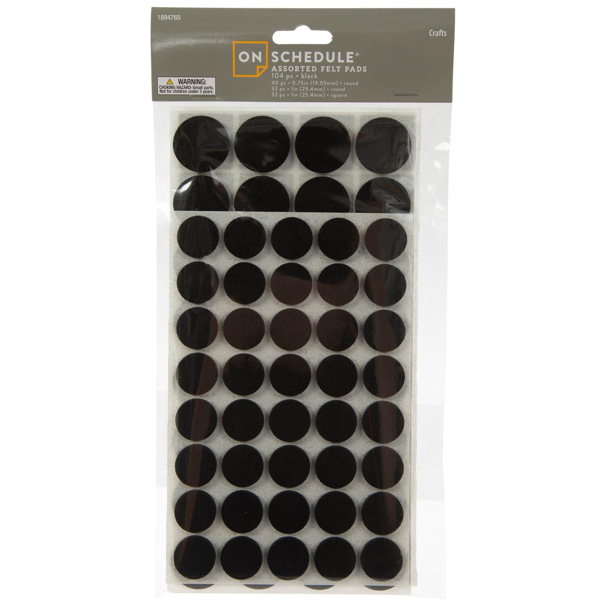 Black Round & Square Felt Pads | Hobby Lobby | 1894765