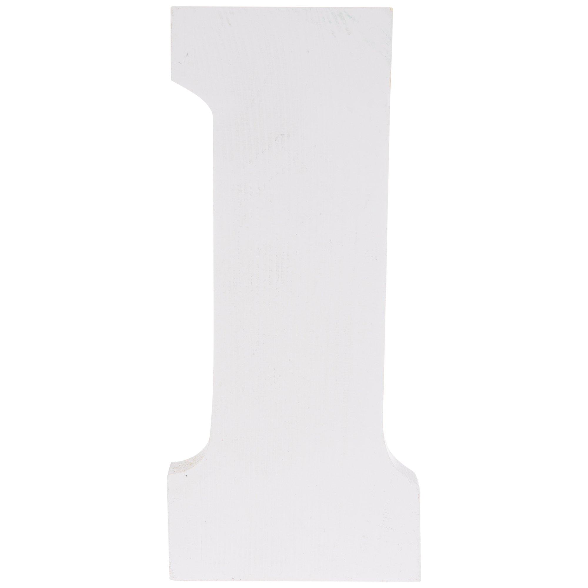 White Number Wood Wall Decor | Hobby Lobby | 1897032