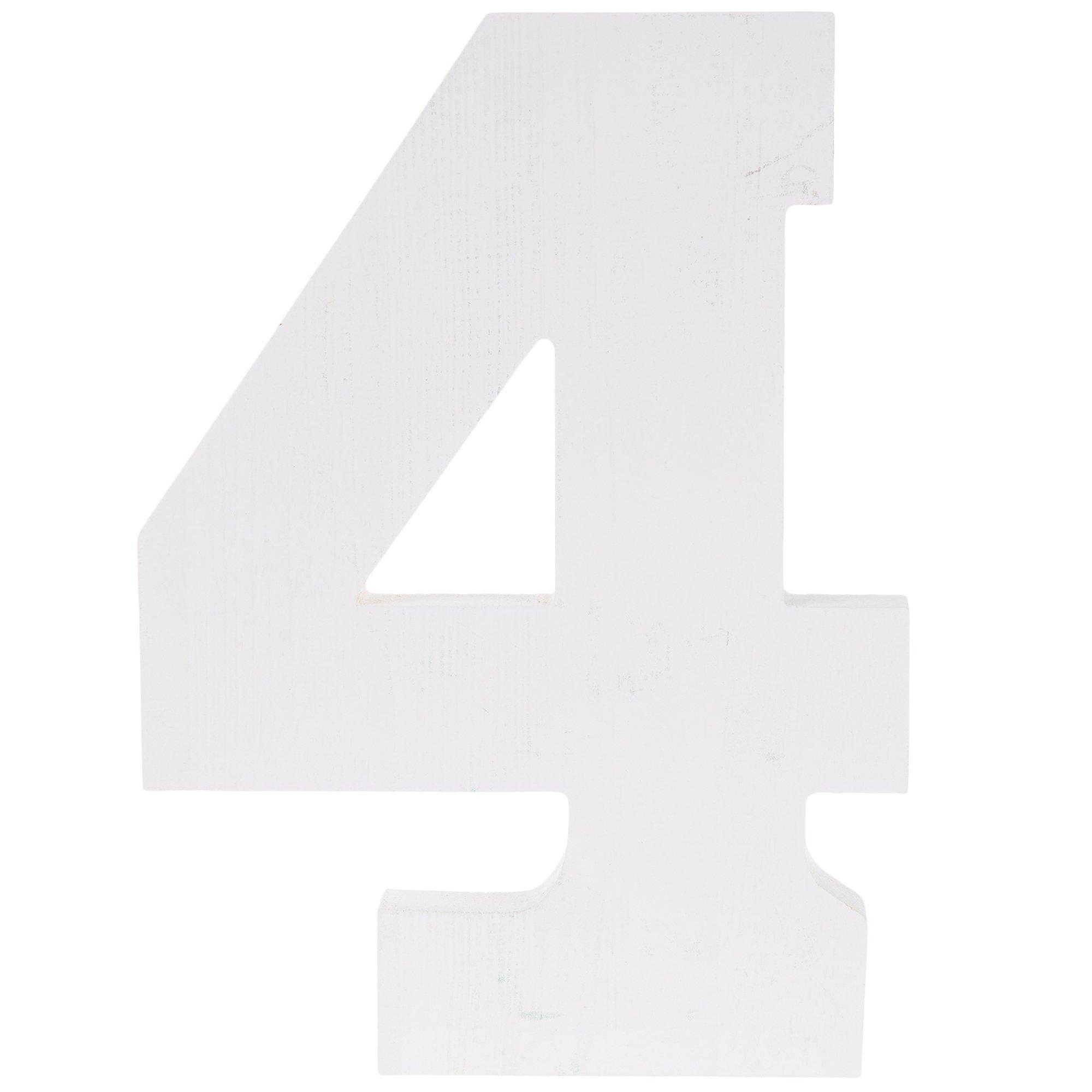 White Number Wood Wall Decor | Hobby Lobby | 1897065