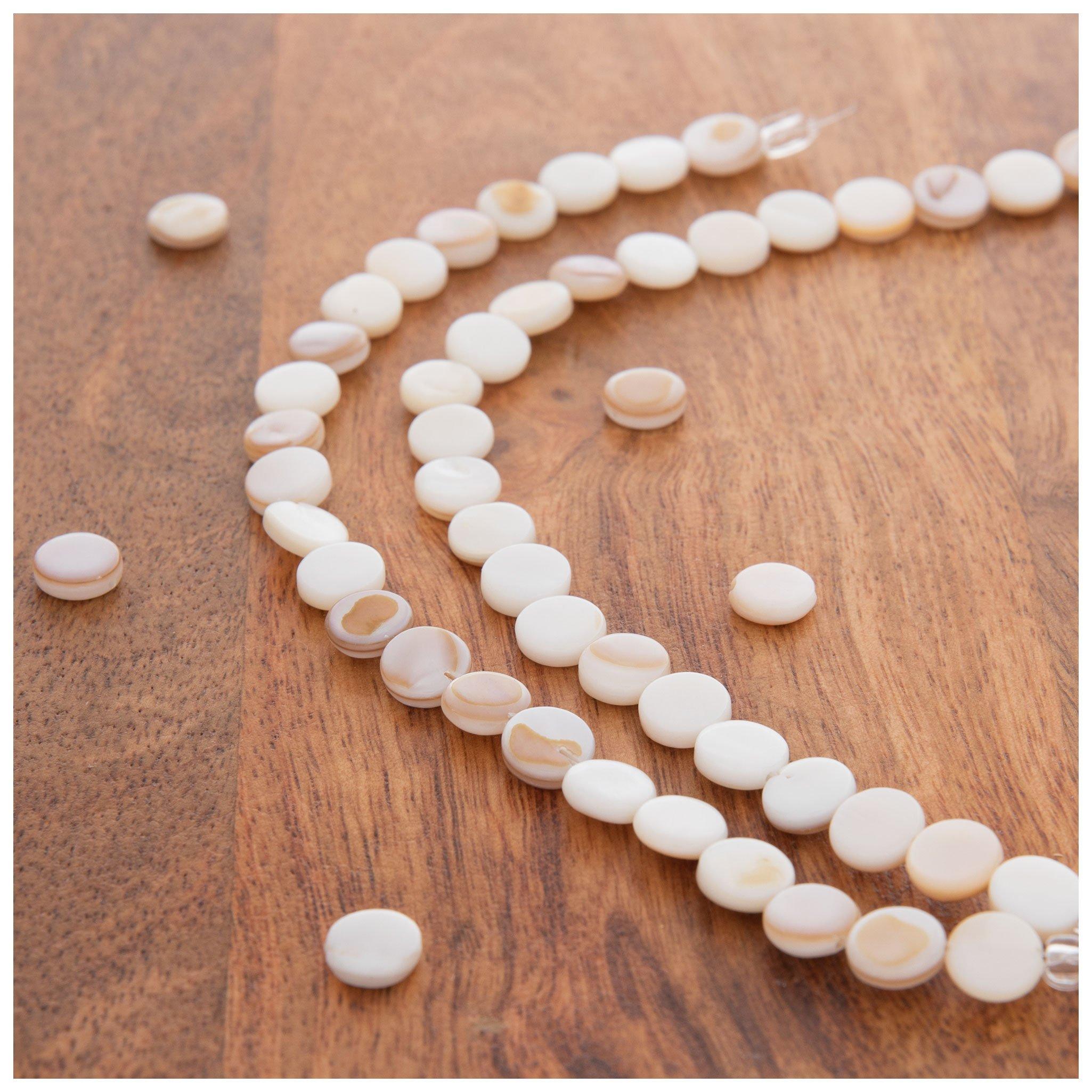 Beige Disc Shell Bead Strands | Hobby Lobby | 1899020