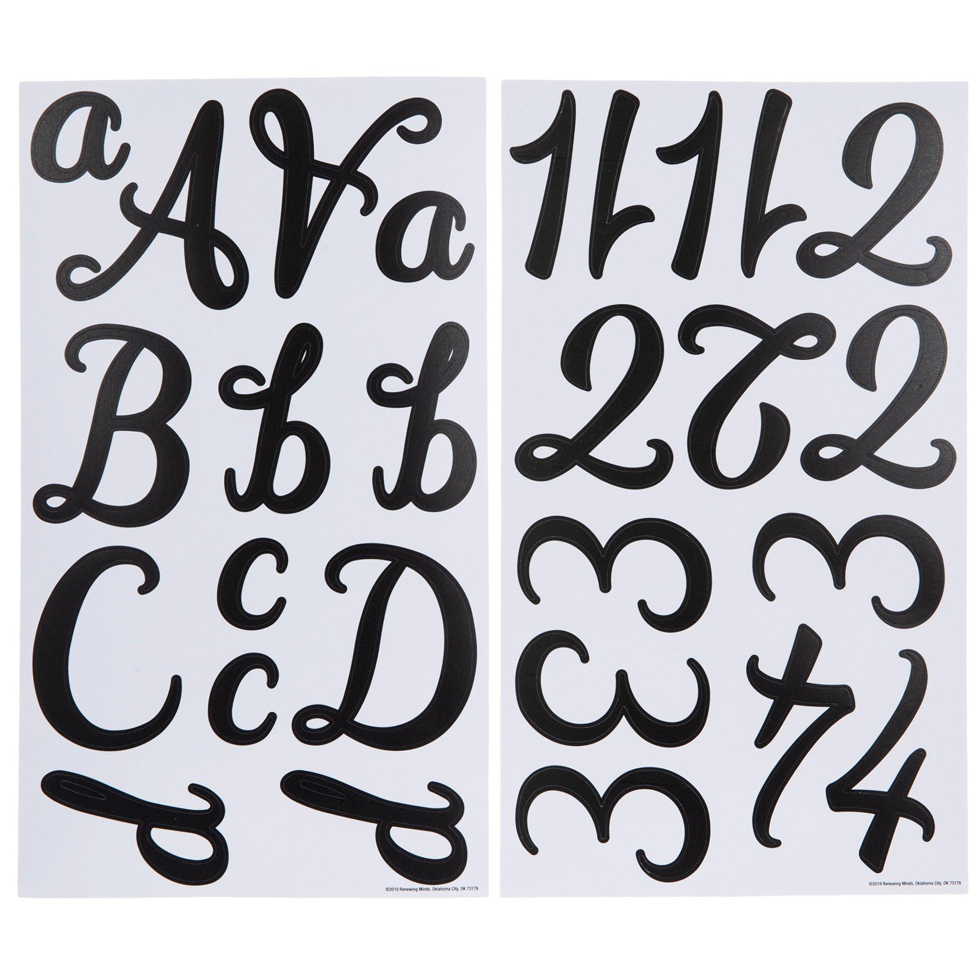 Number & Letter Stickers | Alphabet Stickers | Hobby Lobby