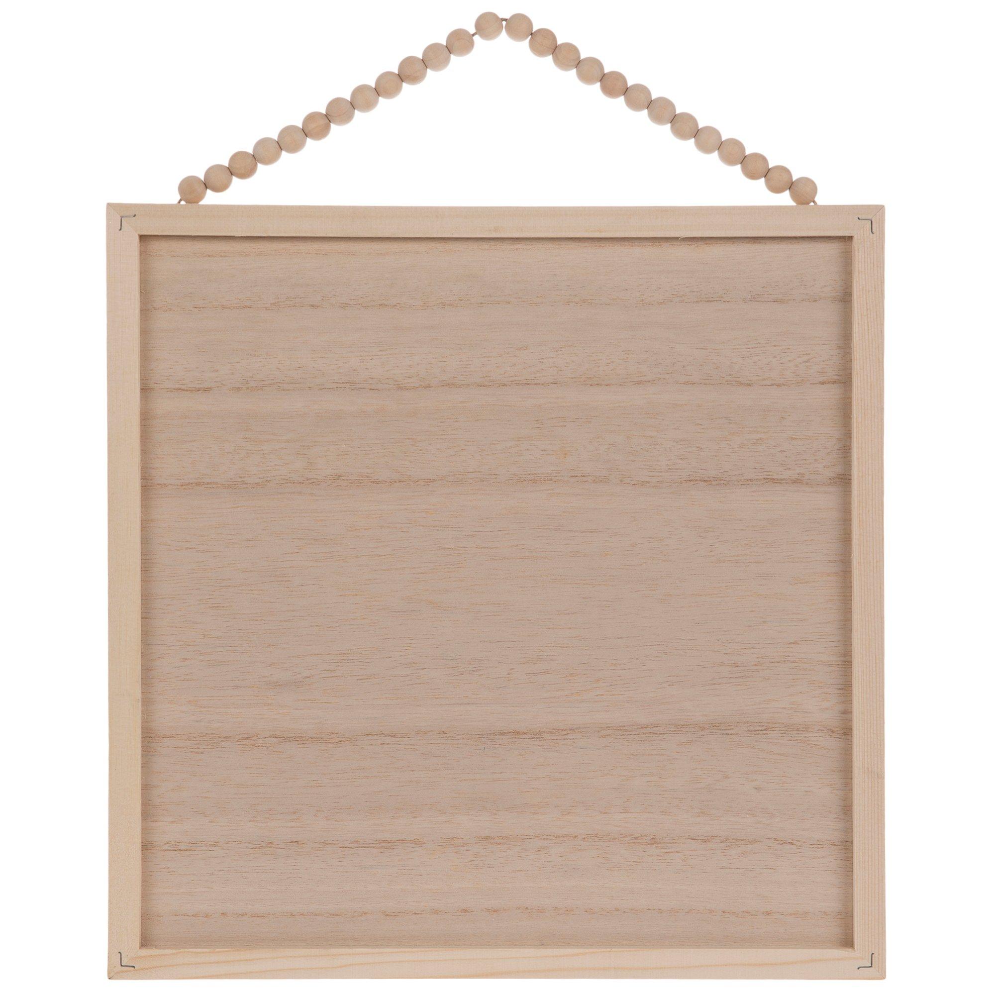 Beaded Square Wood Wall Decor | Hobby Lobby | 1915800